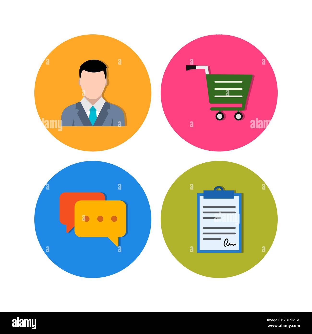 Icon Set Of Basic UI For Personal And Commercial Use Stock Photo - Alamy