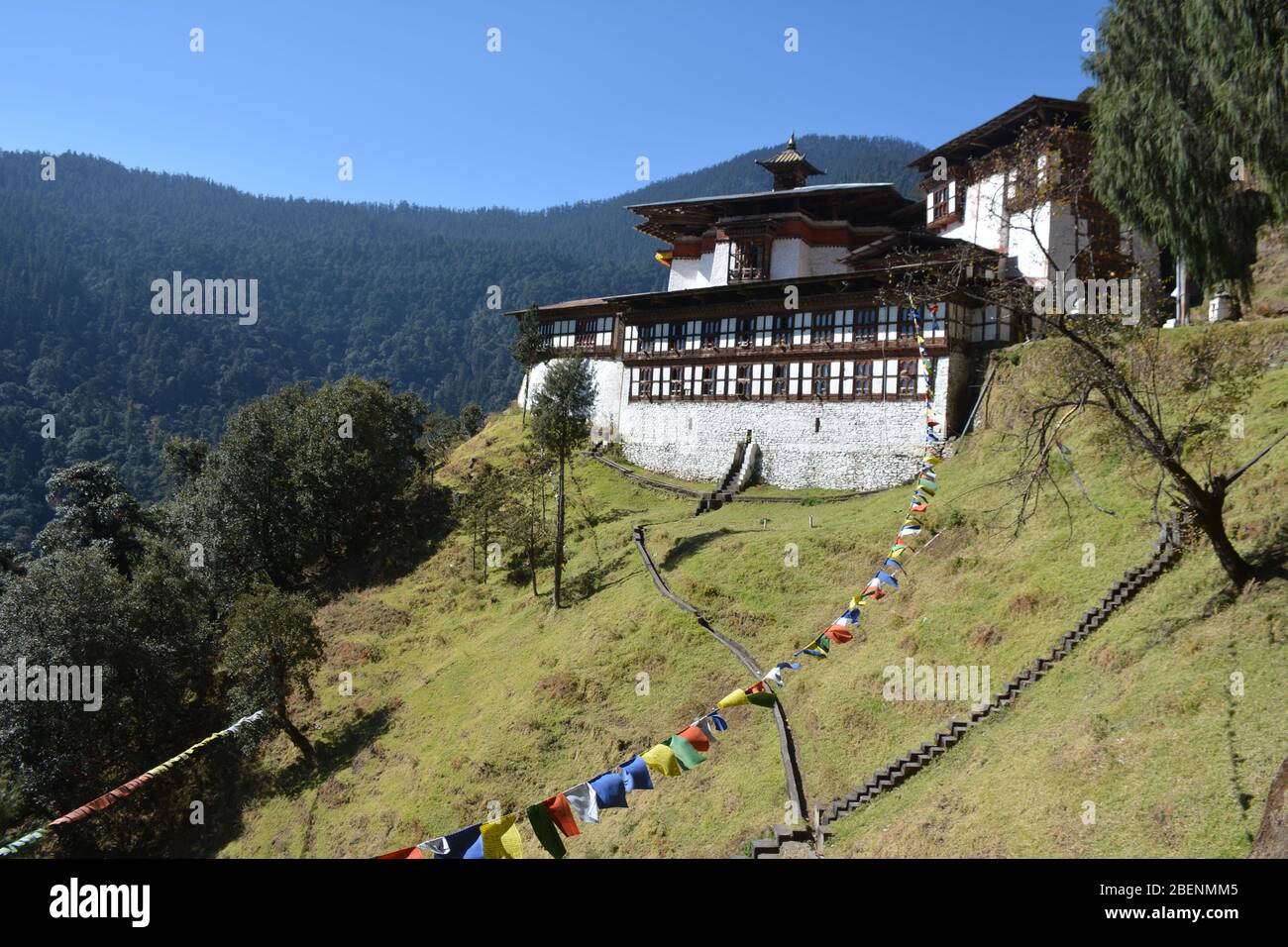 The Cheri Monastery (Chagri Dorjeden) meditation centre near Thimphu ...