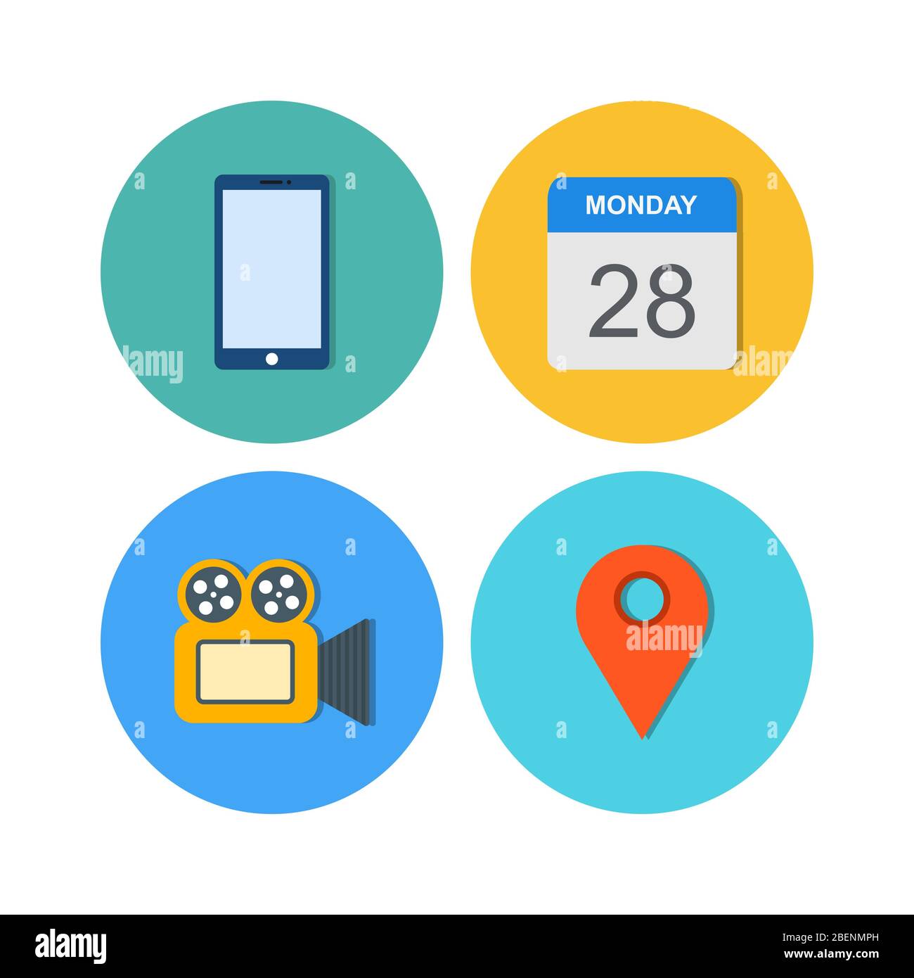 Icon Set Of Basic UI For Personal And Commercial Use Stock Photo - Alamy