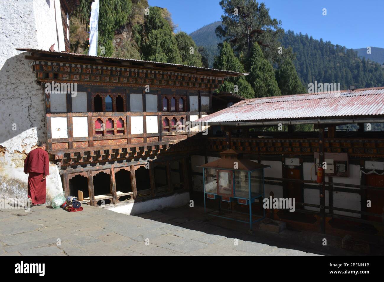 Bhutan buddhist chagri monastery hi-res stock photography and images ...