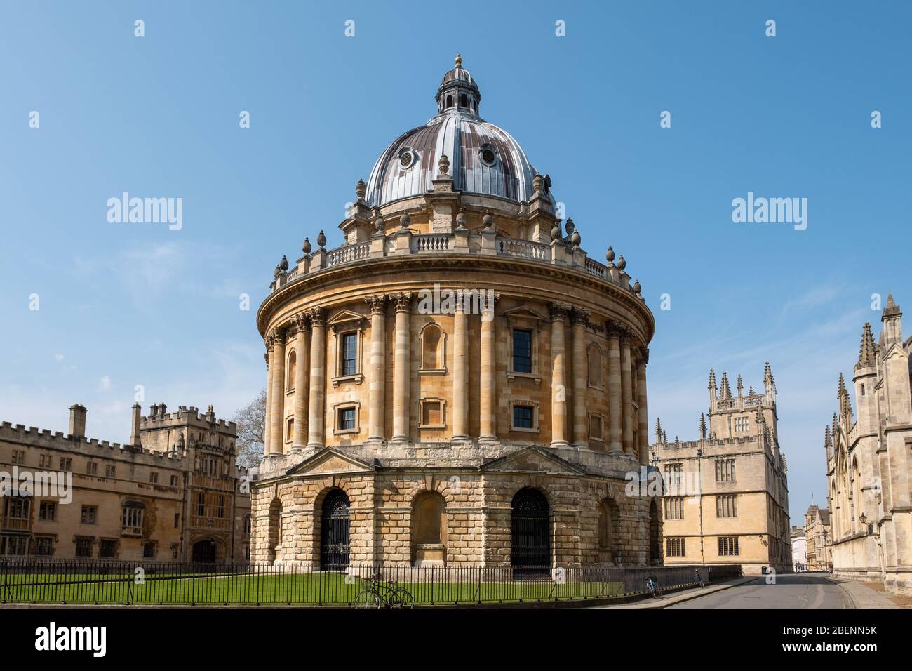 Oxford Bodleian Library / Radcliffe Camera deserted during Covid-2019 ...