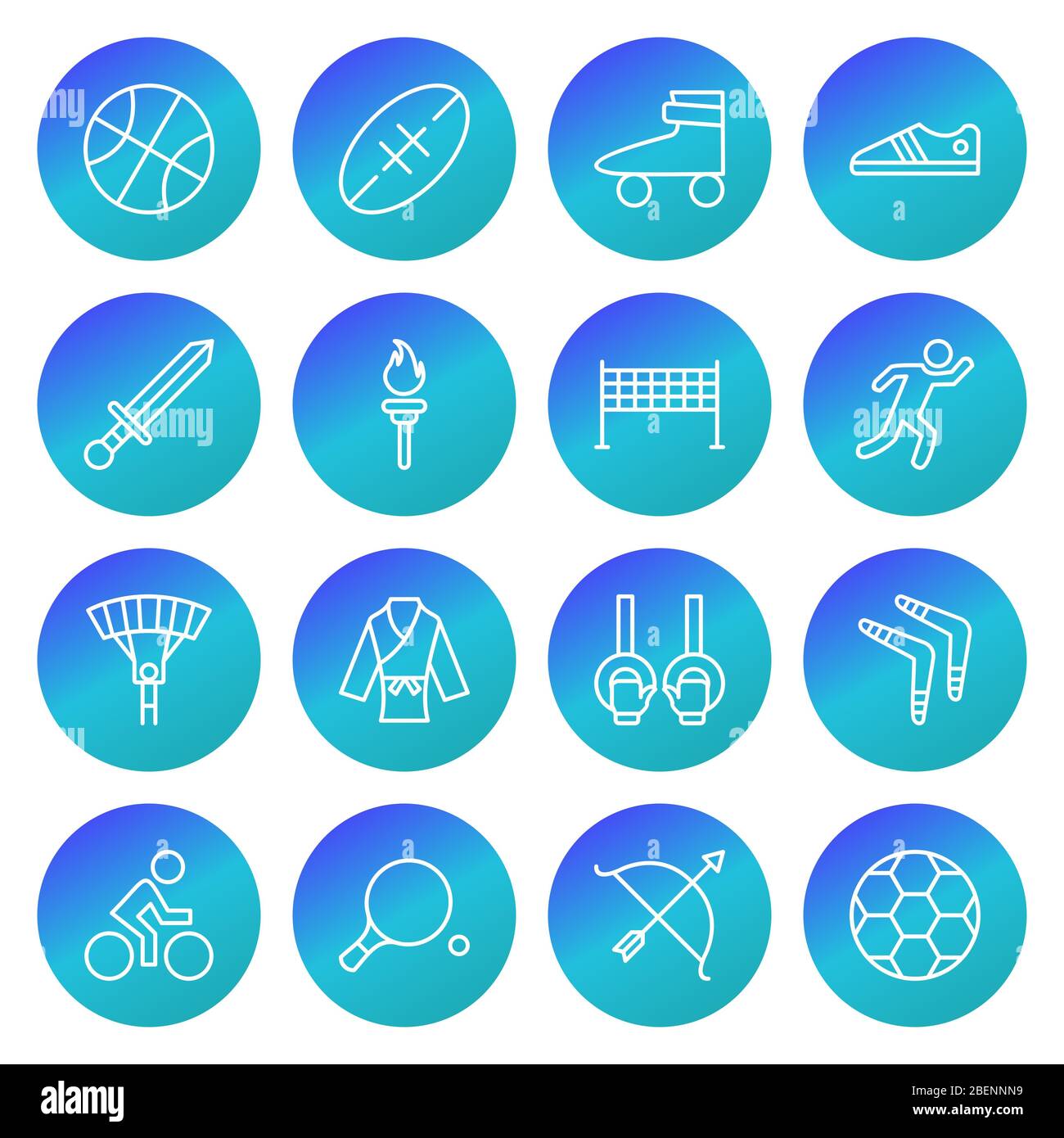 Icon set of sports and games for personal and commmercial use Stock ...