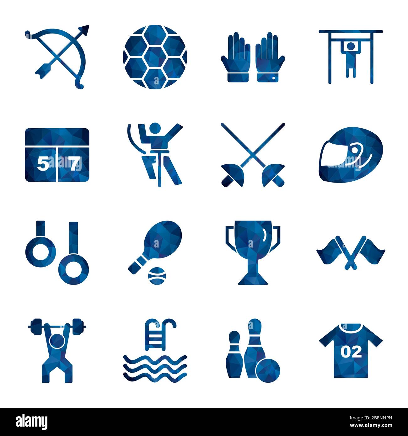 Icon set of sports and games for personal and commmercial use Stock ...