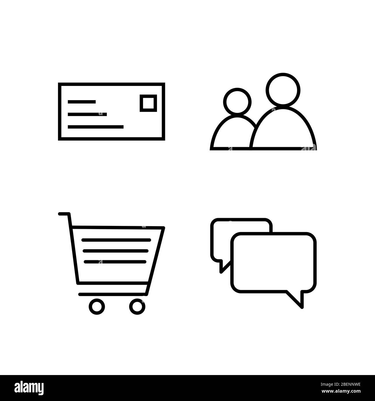 Icon Set Of Basic UI For Personal And Commercial Use Stock Photo - Alamy