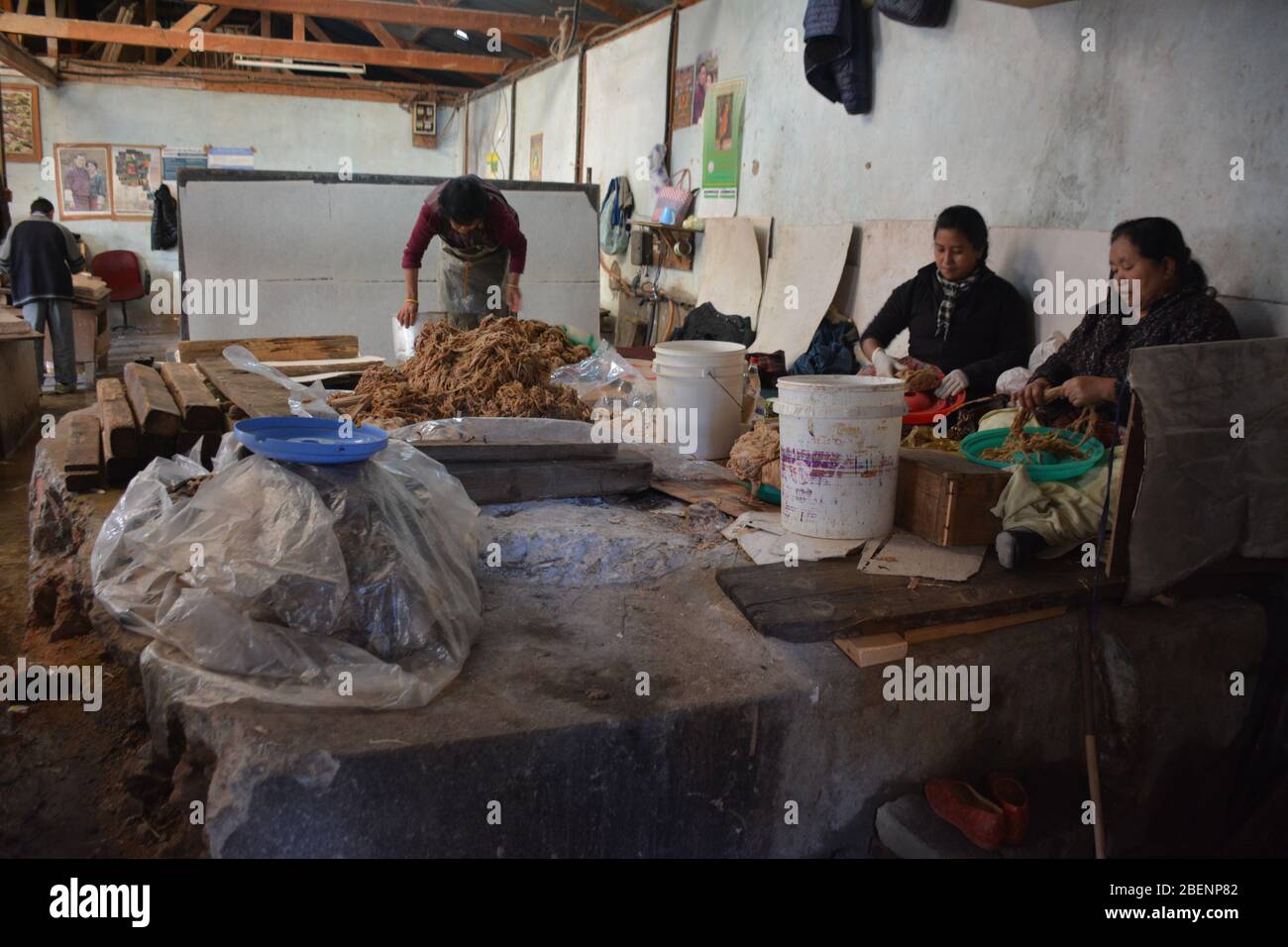 A paper factory in Thimphu, the capital of Bhutan Stock Photo - Alamy