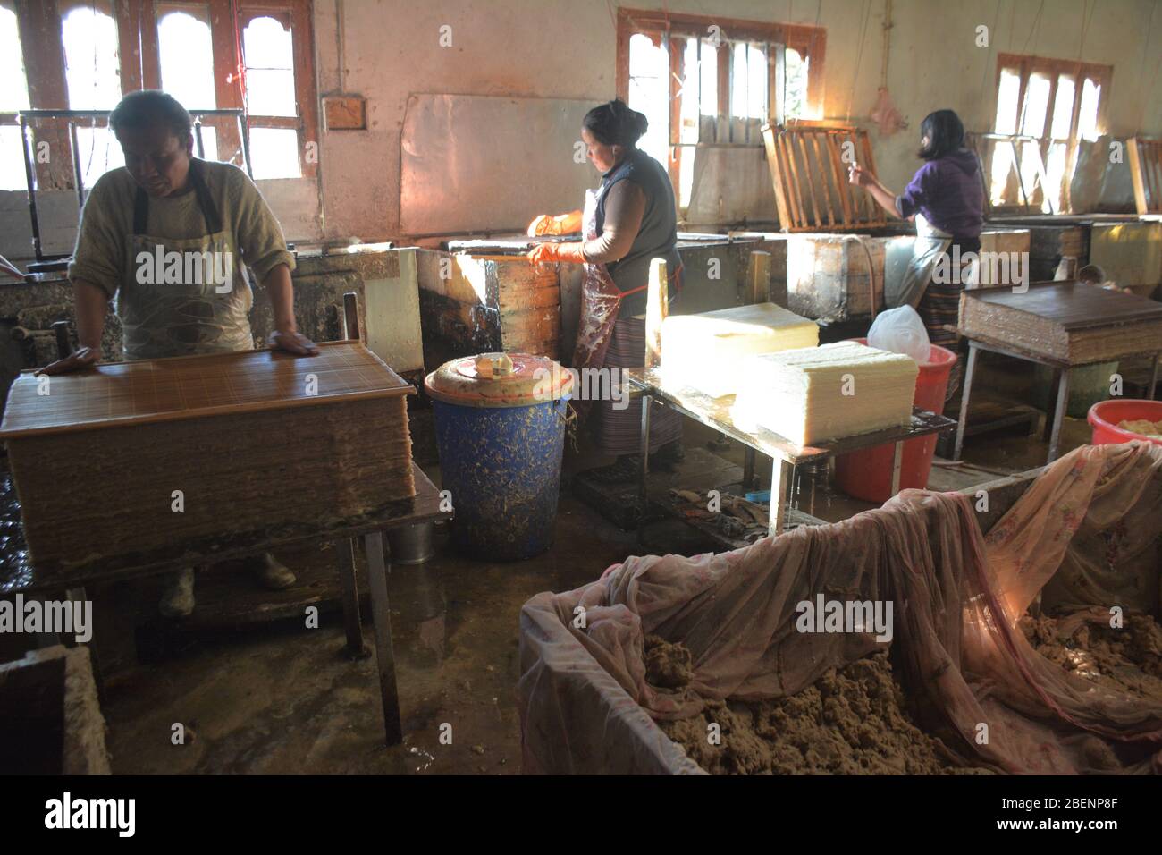 A paper factory in Thimphu, the capital of Bhutan Stock Photo - Alamy