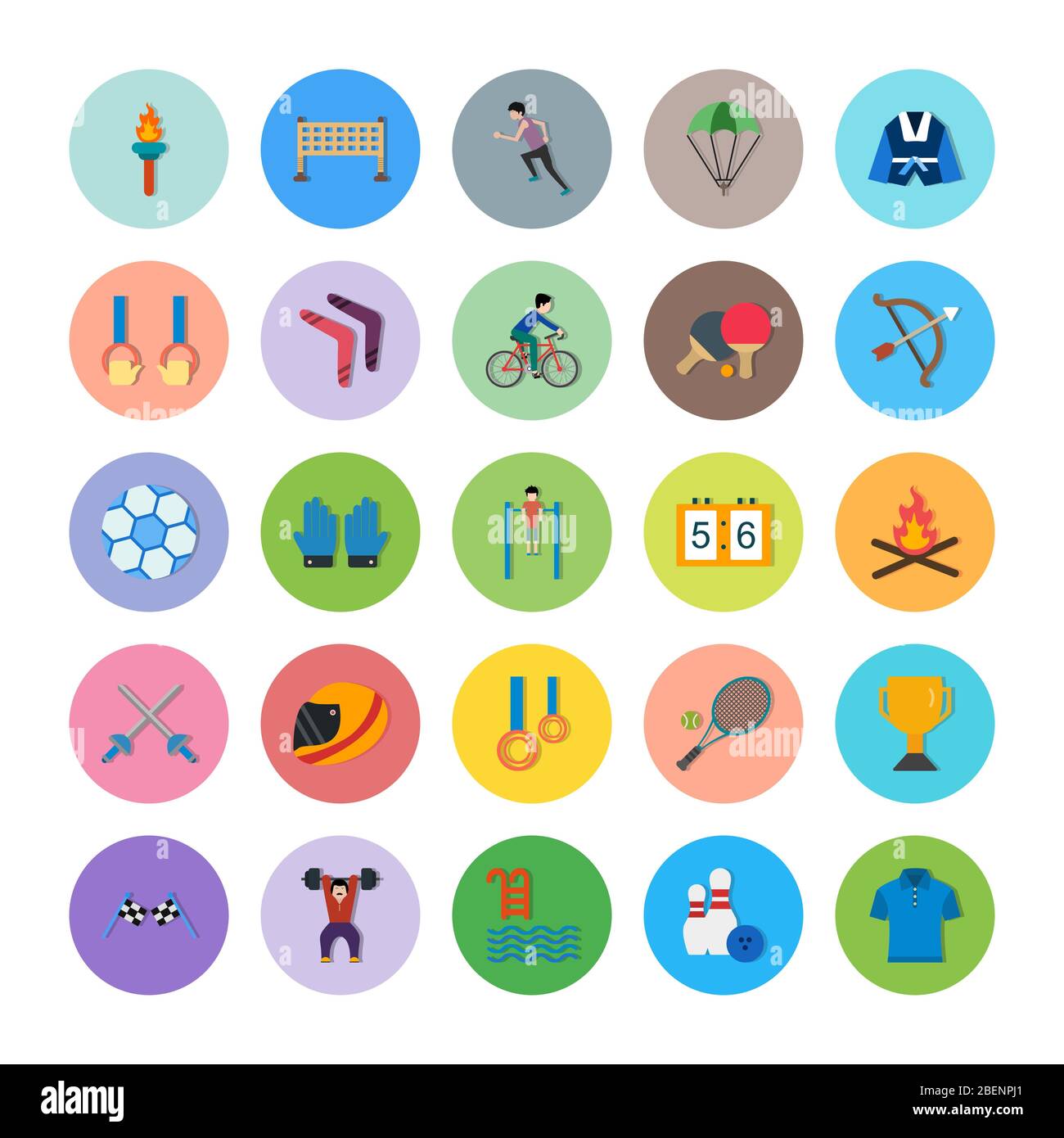 Icon set of sports and games for personal and commmercial use Stock ...