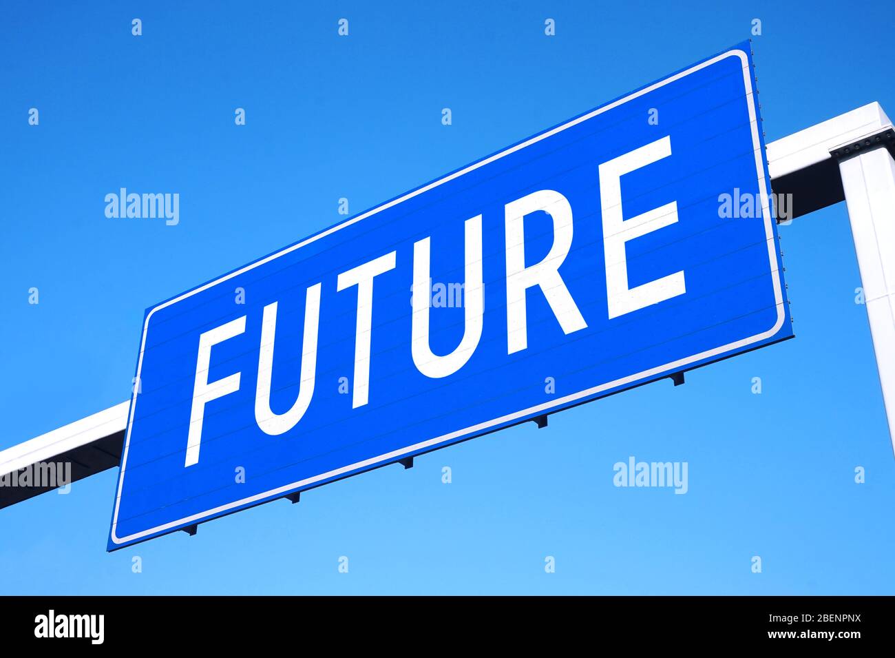Future street sign Stock Photo - Alamy