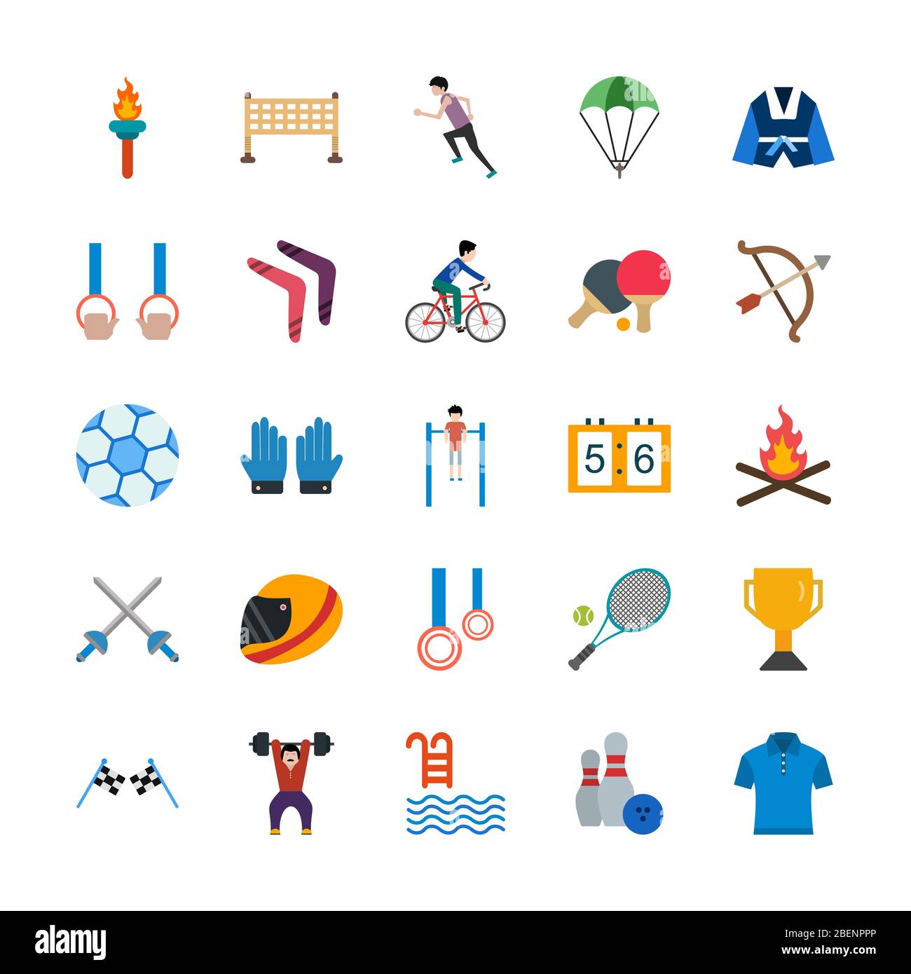 Icon set of sports and games for personal and commmercial use Stock ...