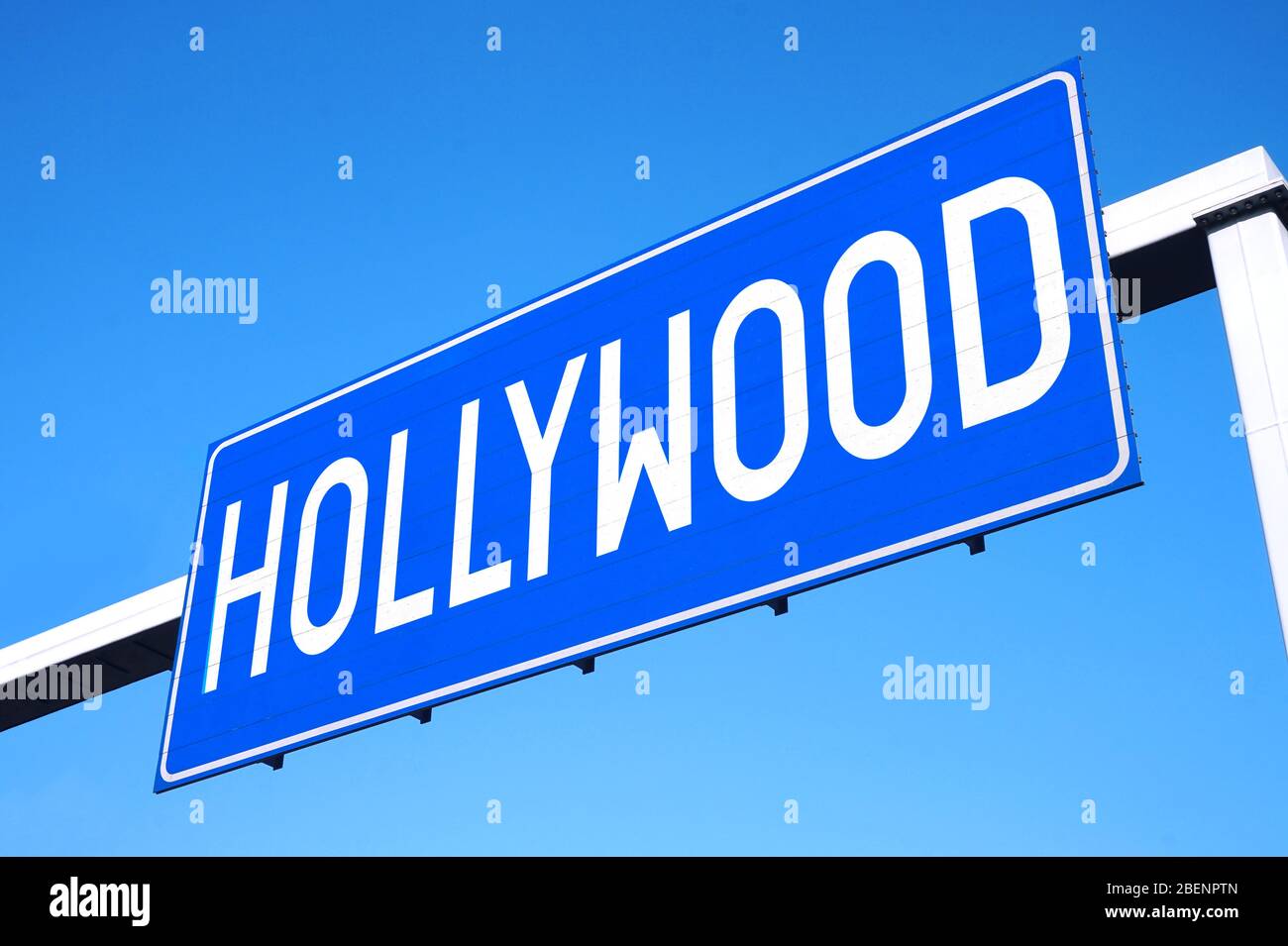 Hollywood street sign Stock Photo - Alamy