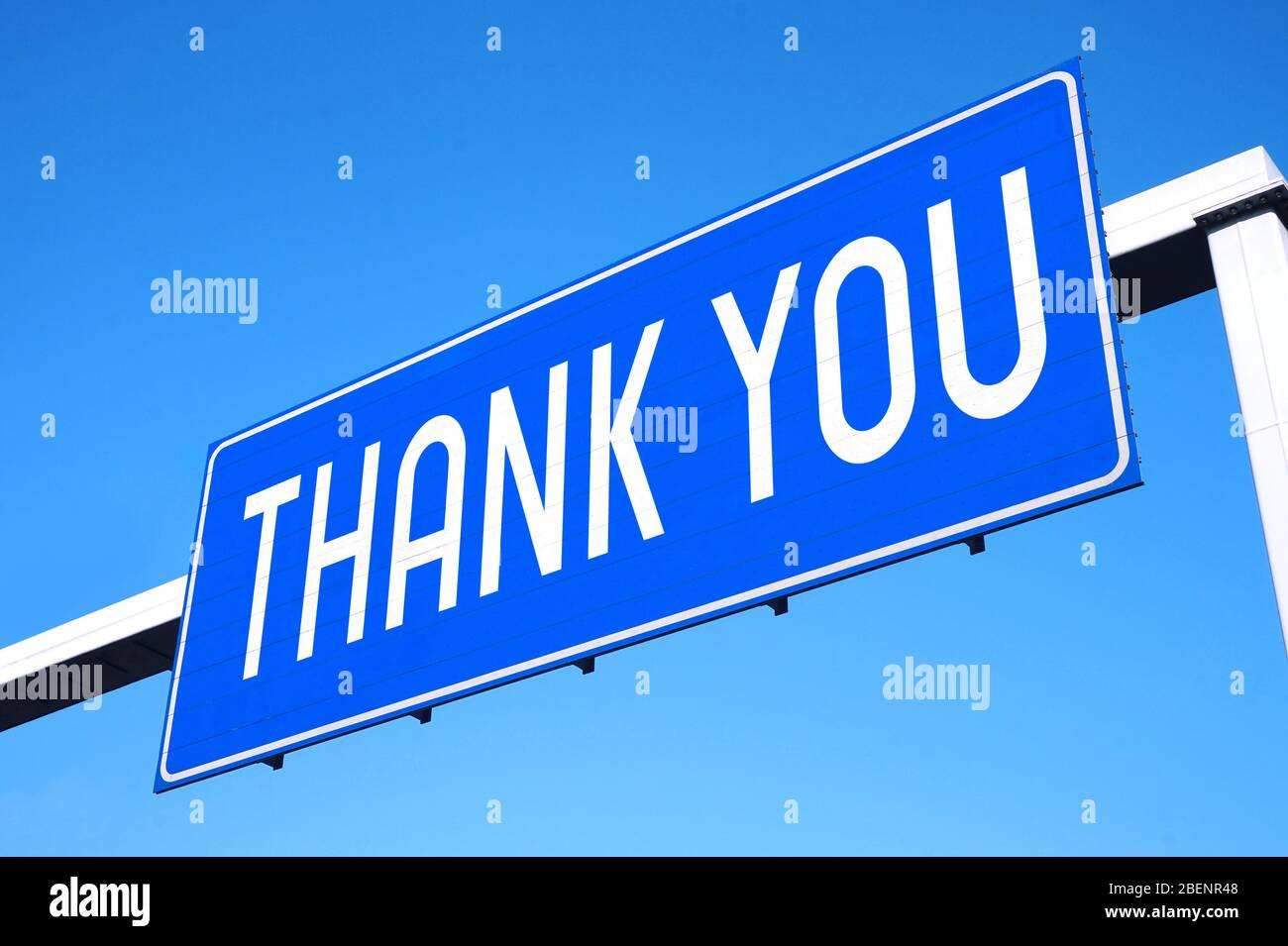Thank you street sign Stock Photo - Alamy