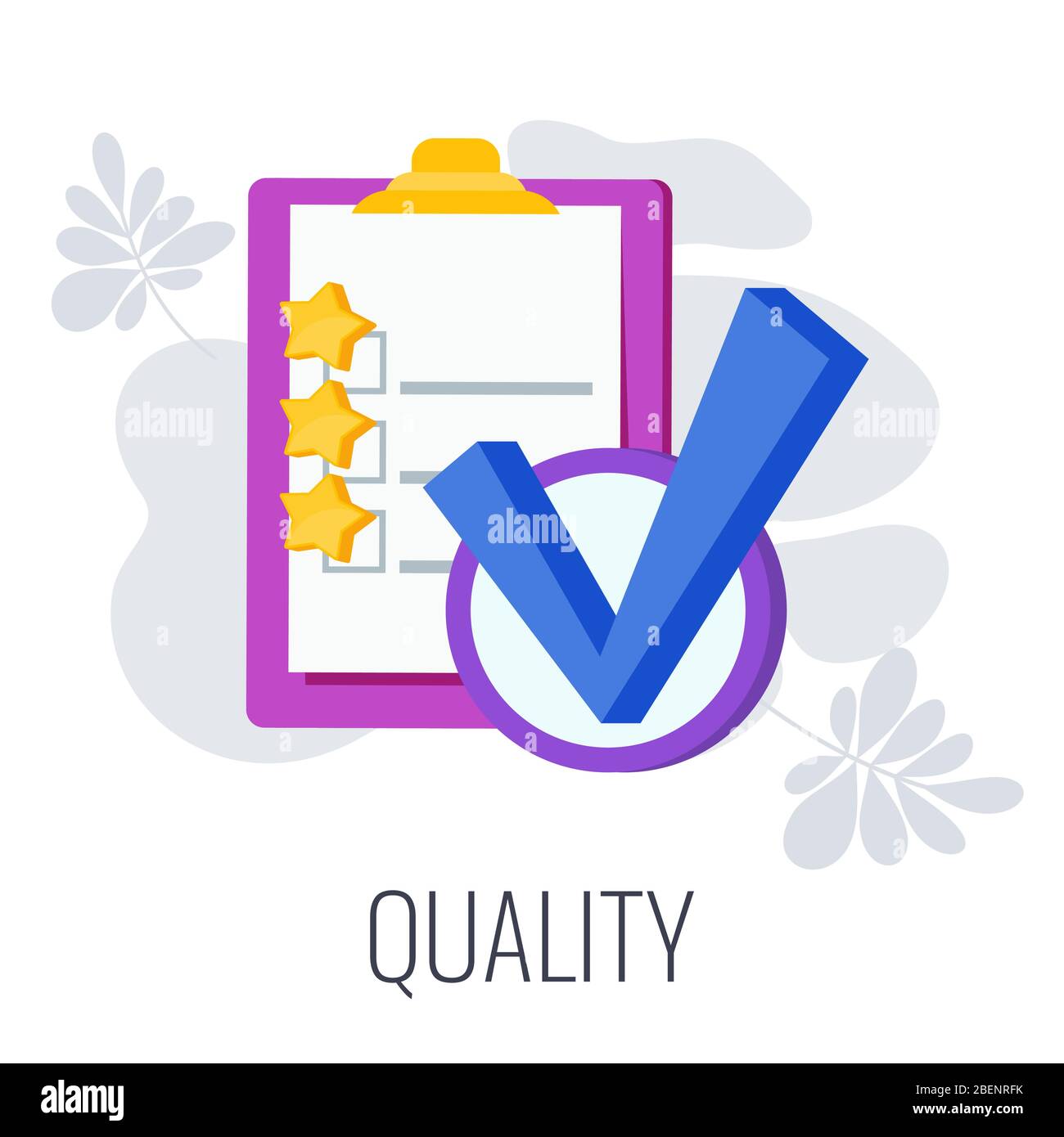 Quality mark infographics pictogram. Certificate and warranty, highest ...