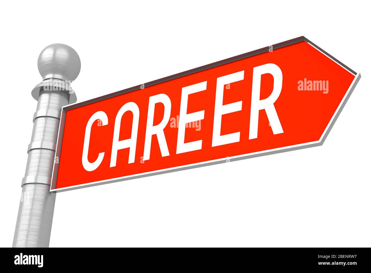 Career - red signpost Stock Photo - Alamy