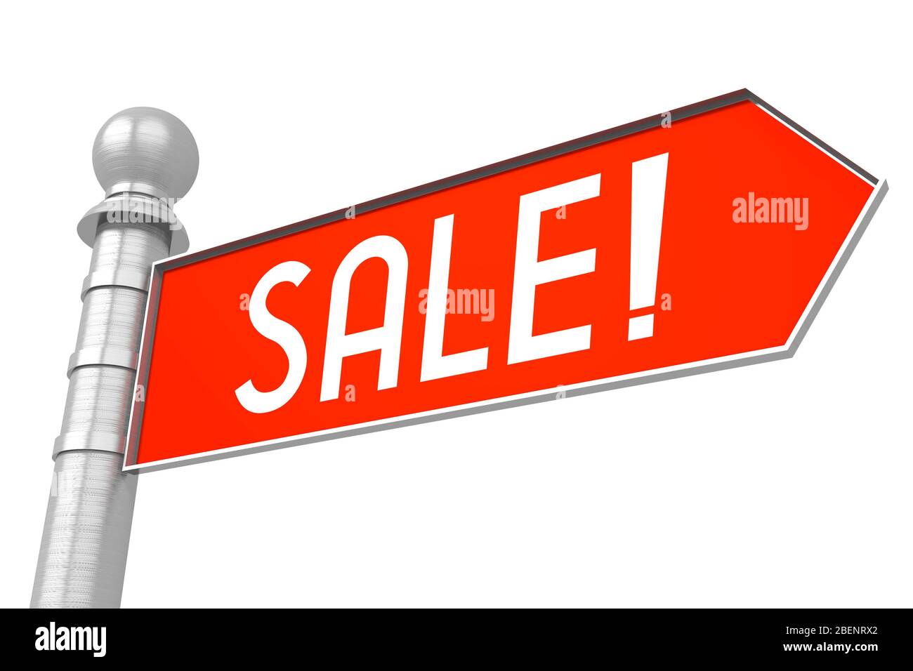 Sale - red signpost Stock Photo - Alamy