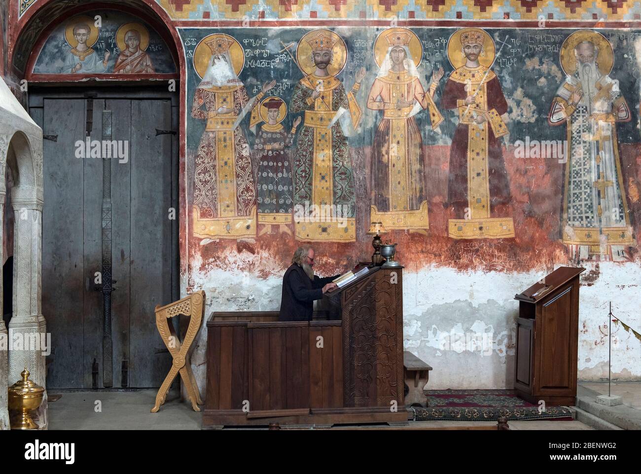 Byzantine frescoes in the Georgian Orthodox Church of the Virgin ...