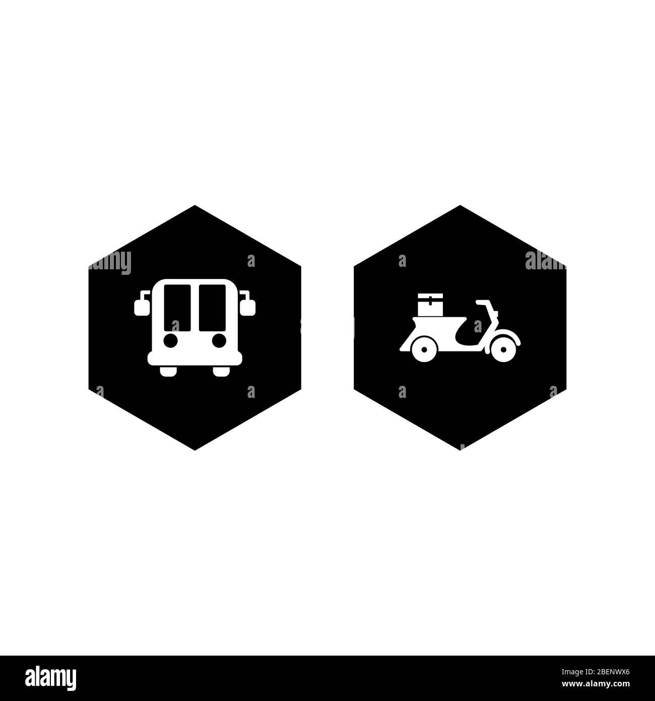 Icon Set Of Transport For Personal And Commercial Use Stock Photo - Alamy