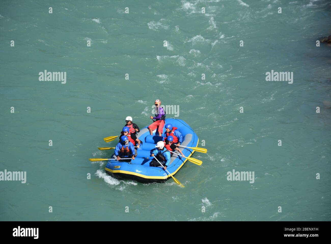 Rafting on the Tsang Chu River (aka Po Chu), Punakha, Bhutan Stock ...