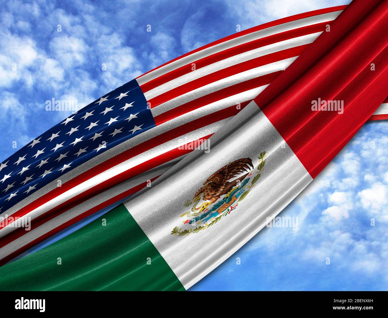 Mexican American Flag Wallpaper