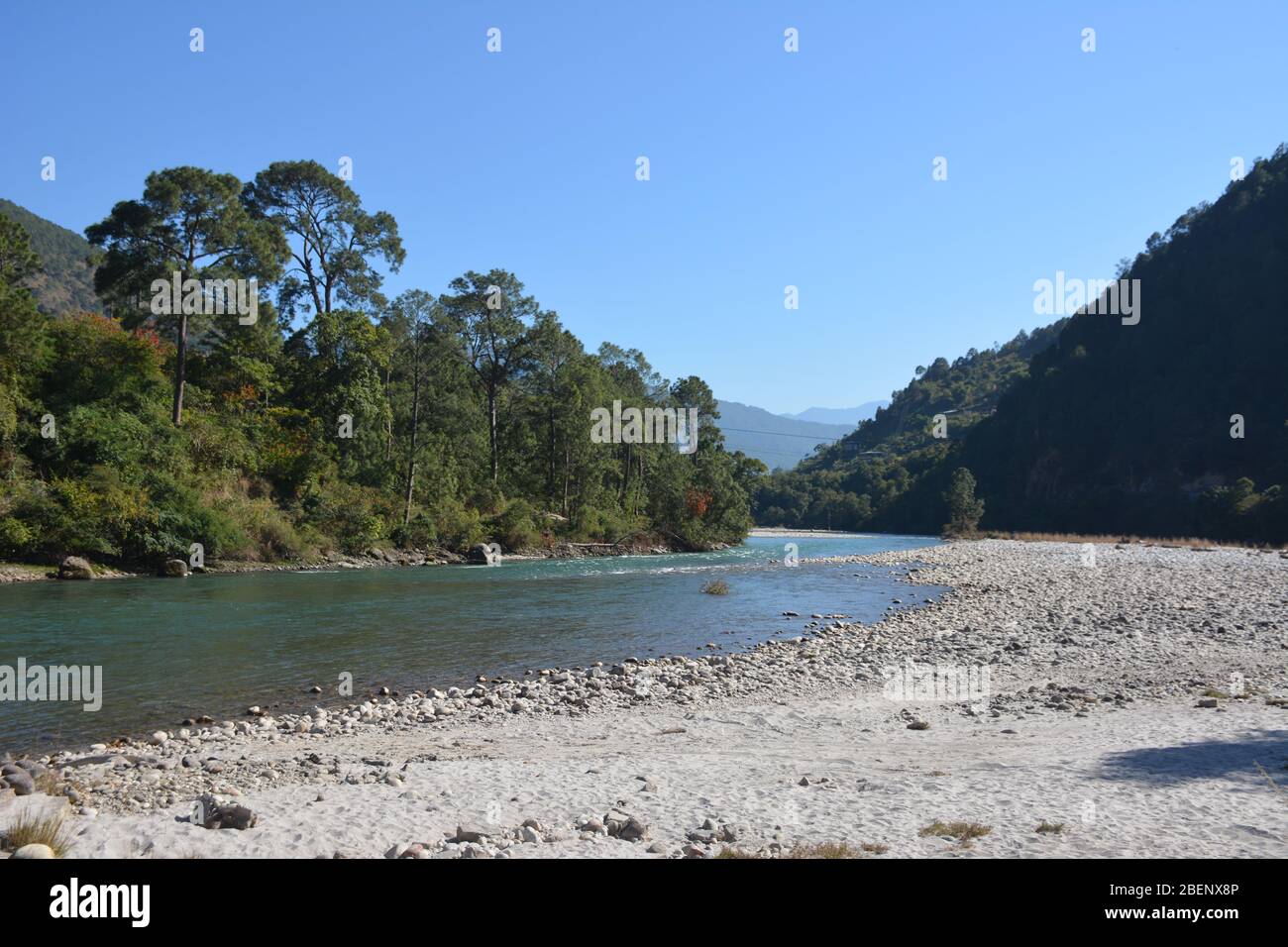 The Mo Chhu river north of Punakha, Bhutan Stock Photo - Alamy