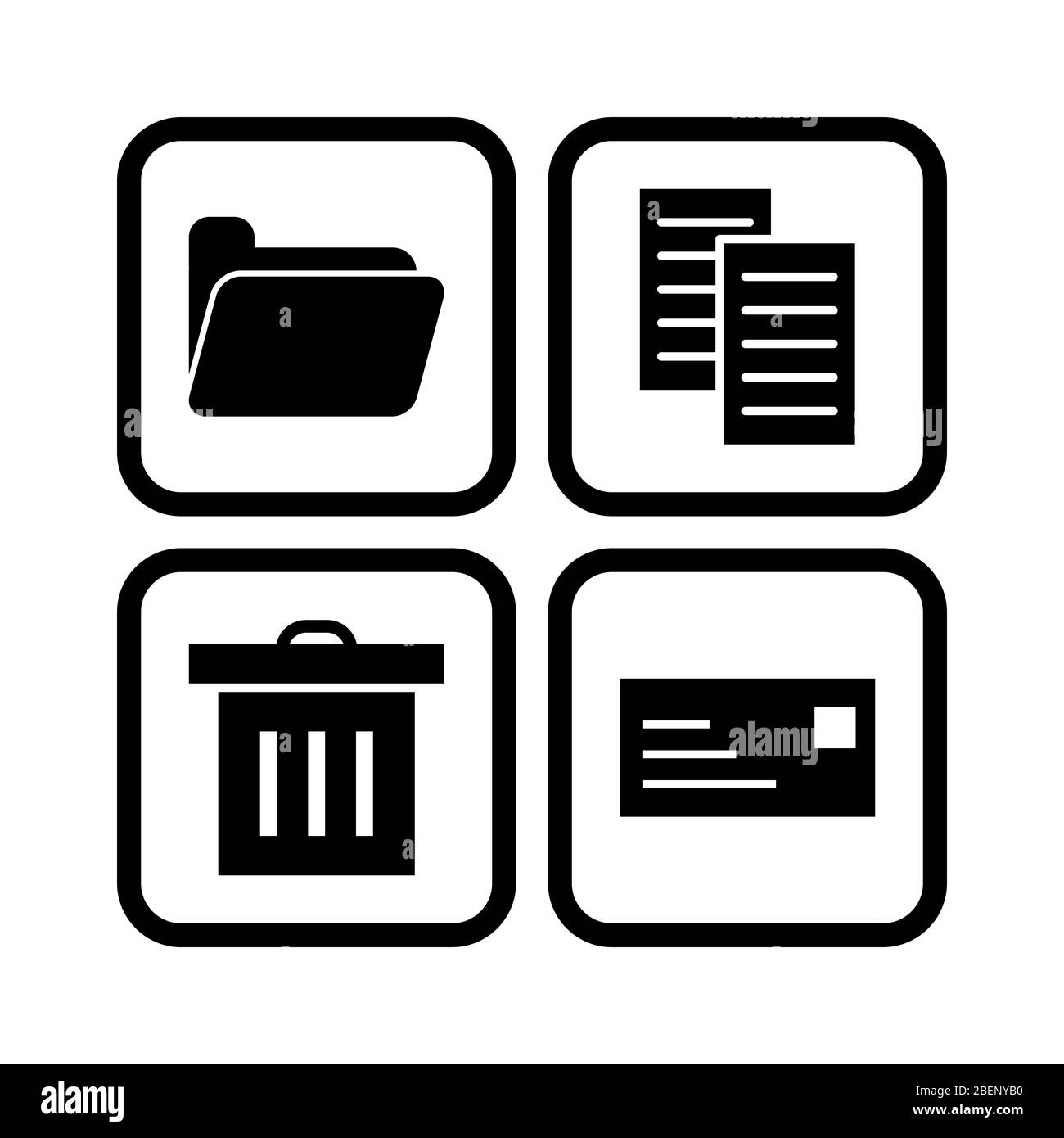 Icon Set Of Basic UI For Personal And Commercial Use Stock Photo - Alamy