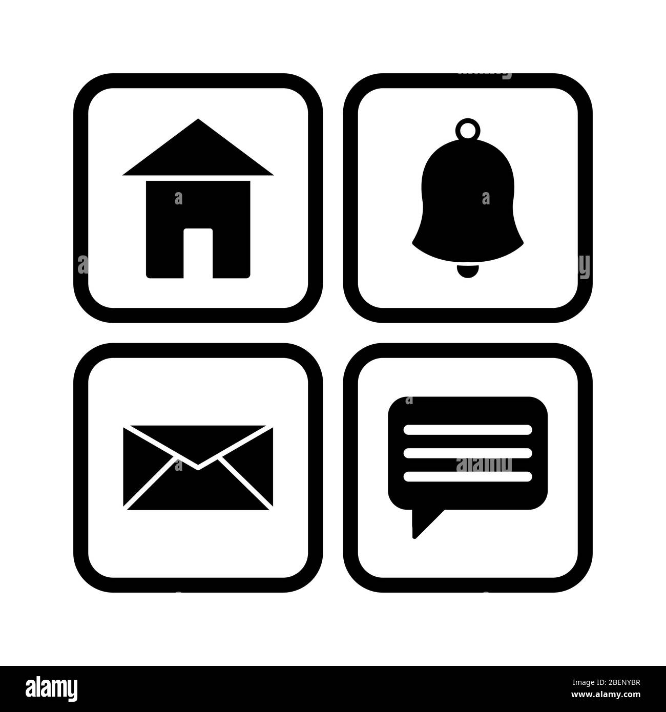 Icon Set Of Basic UI For Personal And Commercial Use Stock Photo - Alamy
