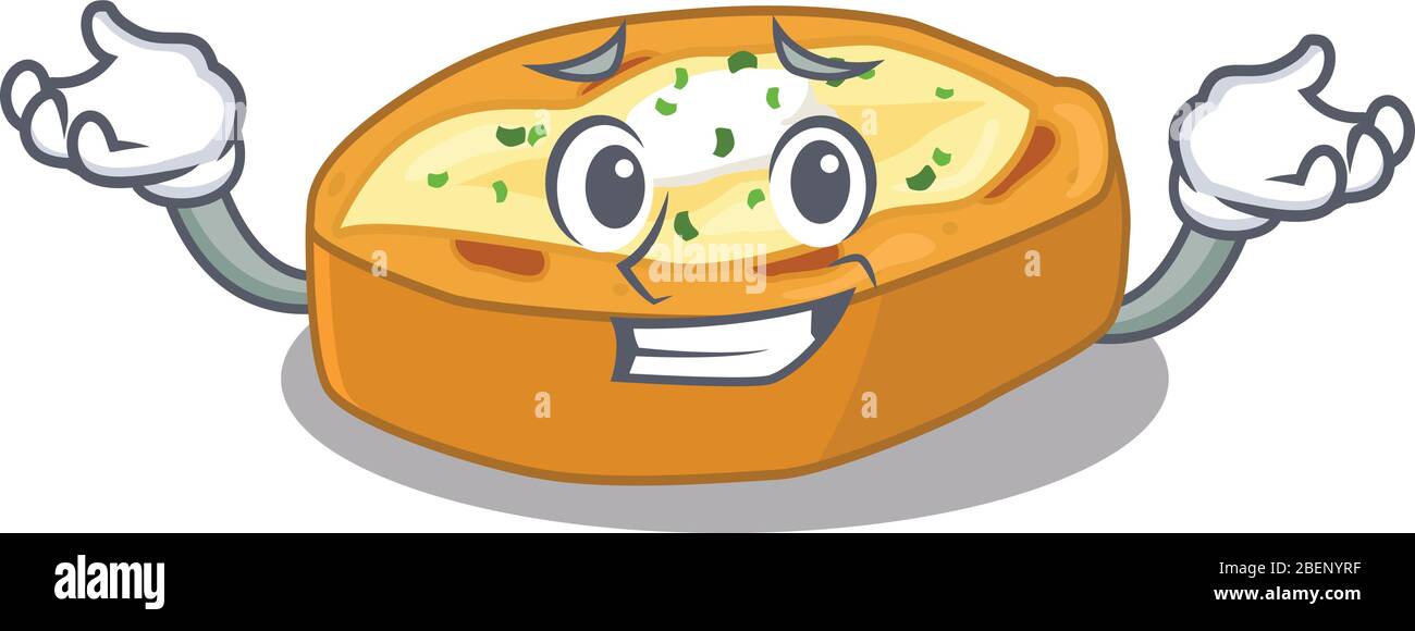 A picture of grinning baked potatoes cartoon design concept Stock ...