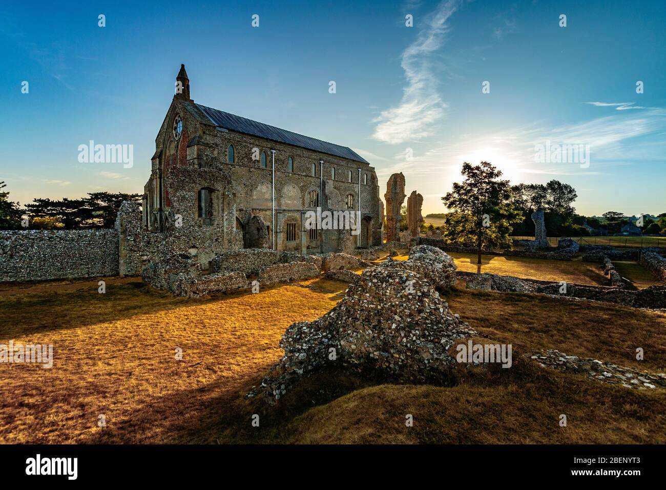 BINHAM PRIORY Benedictine Priory Stock Photo - Alamy