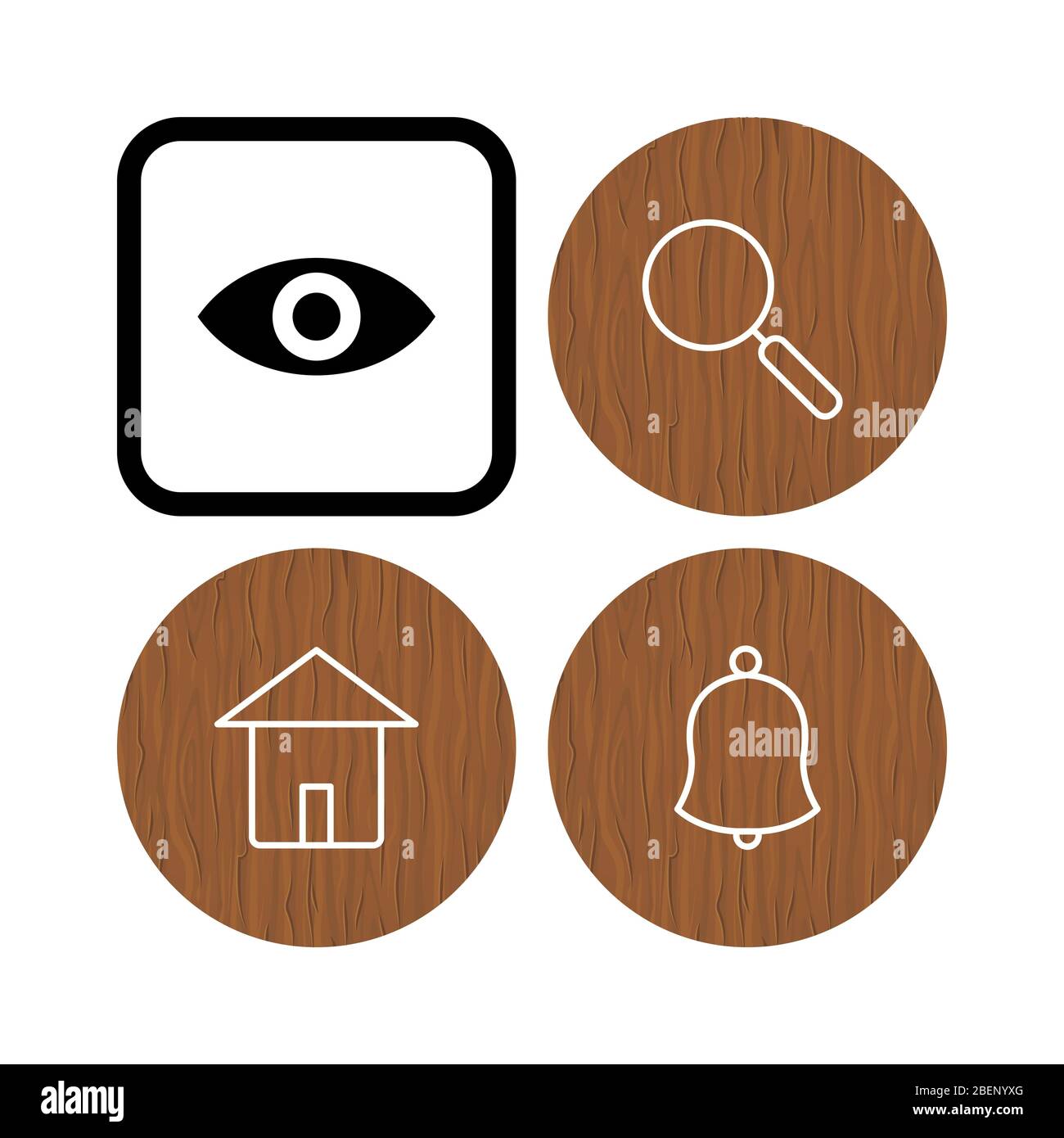 Icon Set Of Basic UI For Personal And Commercial Use Stock Photo - Alamy