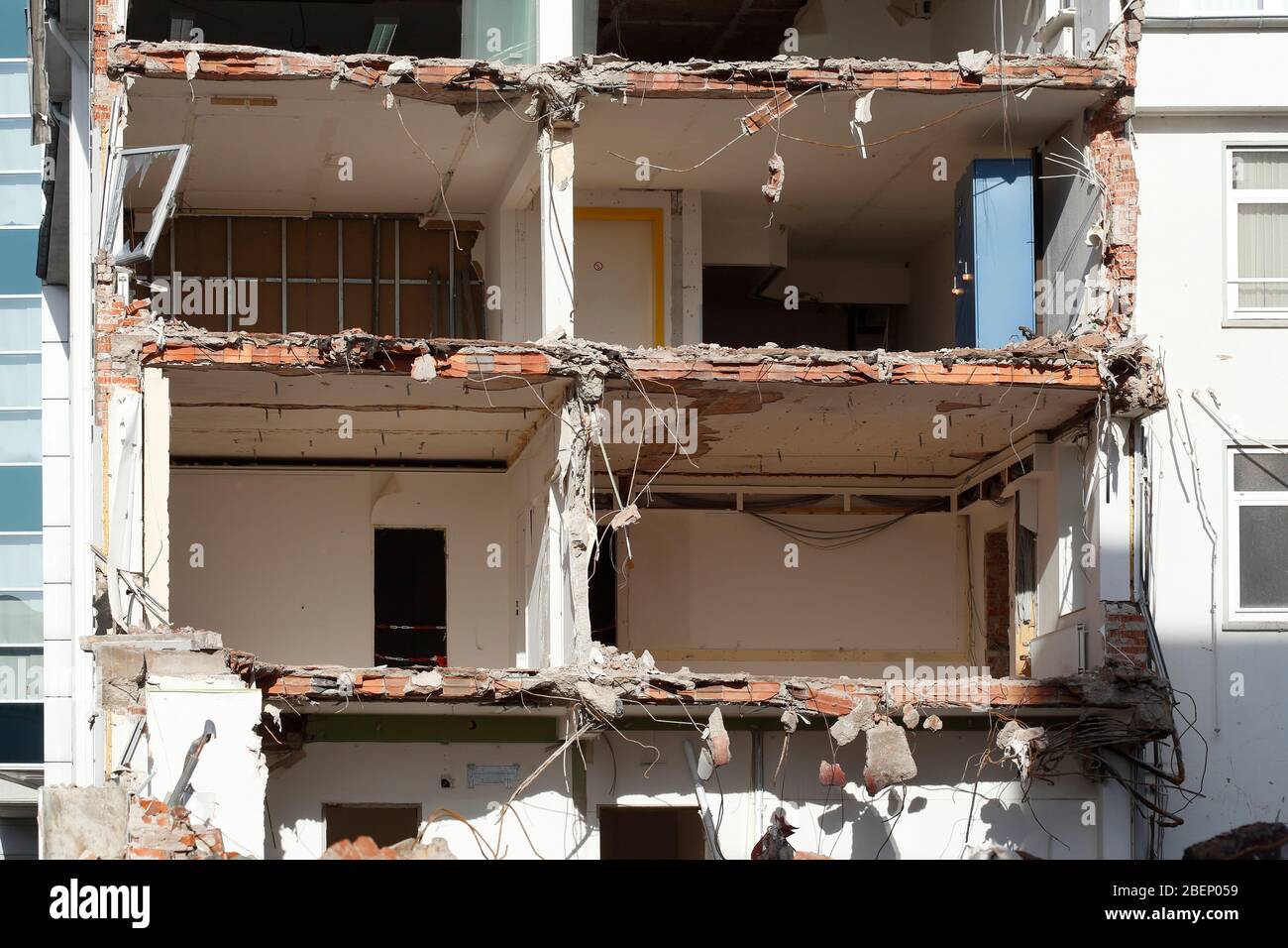 Rubble of a demolished house, Bremen, Germany, Europe Stock Photo - Alamy