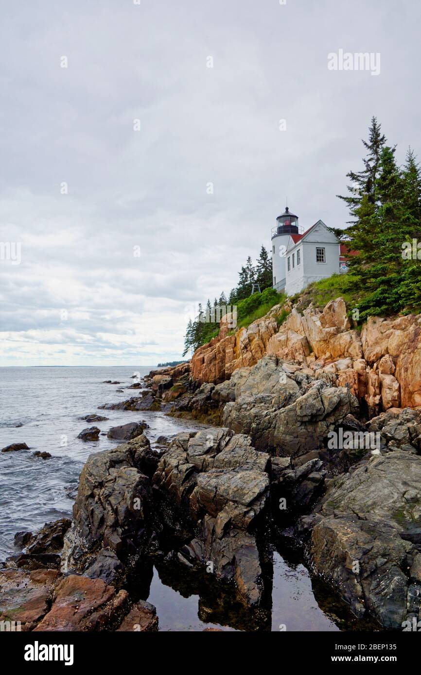Mt desert rock lighthouse hi-res stock photography and images - Alamy