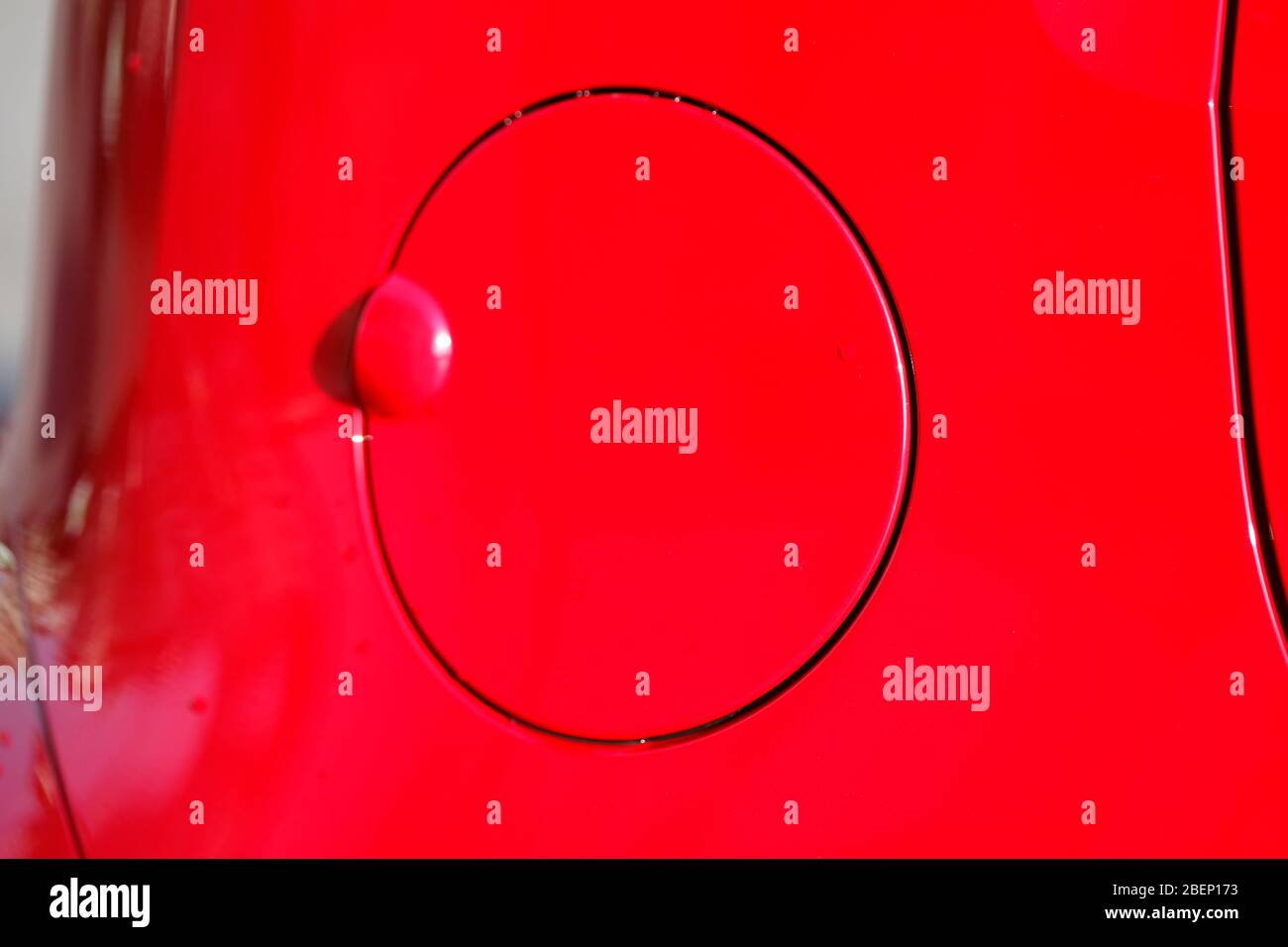 Red fuel filler cap of a car, Germany, Europe Stock Photo - Alamy