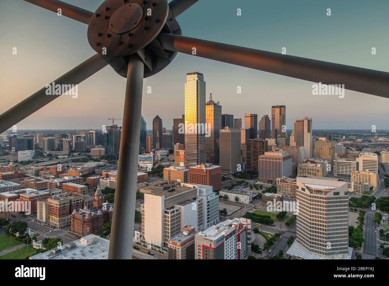Dallas, Texas, USA. Downtown as seen from Reunion Tower Stock Photo - Alamy