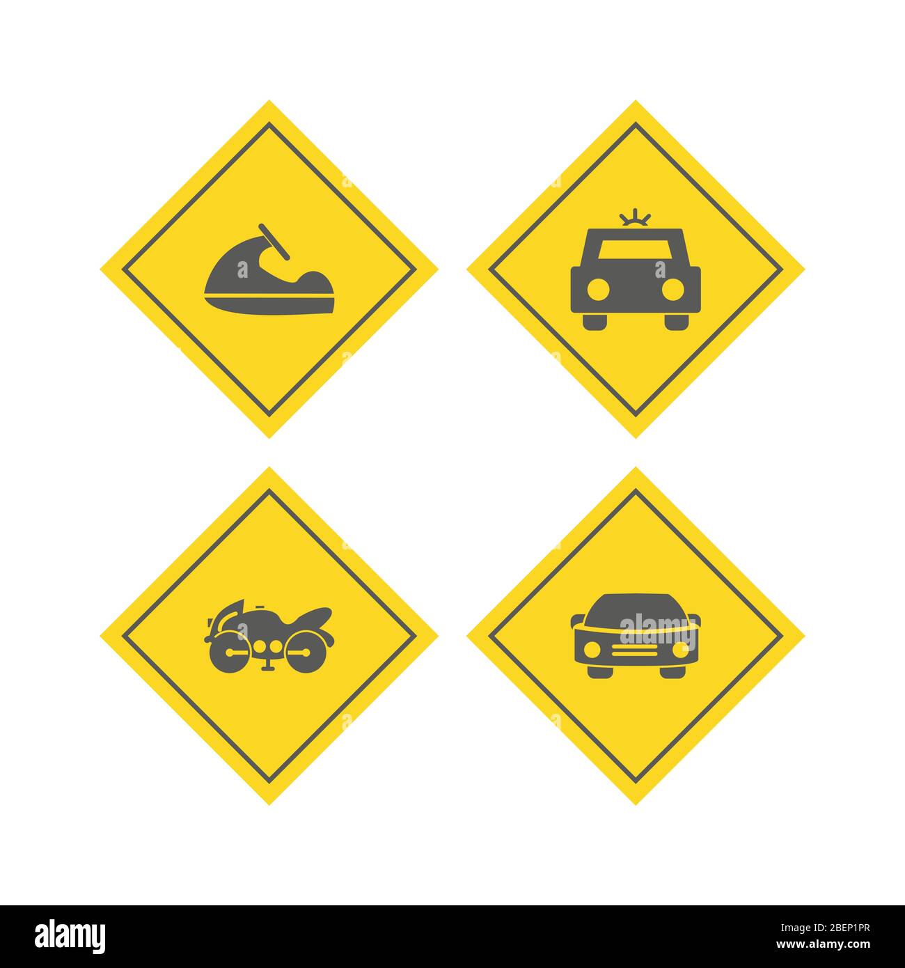 Icon Set Of Transport For Personal And Commercial Use Stock Photo - Alamy