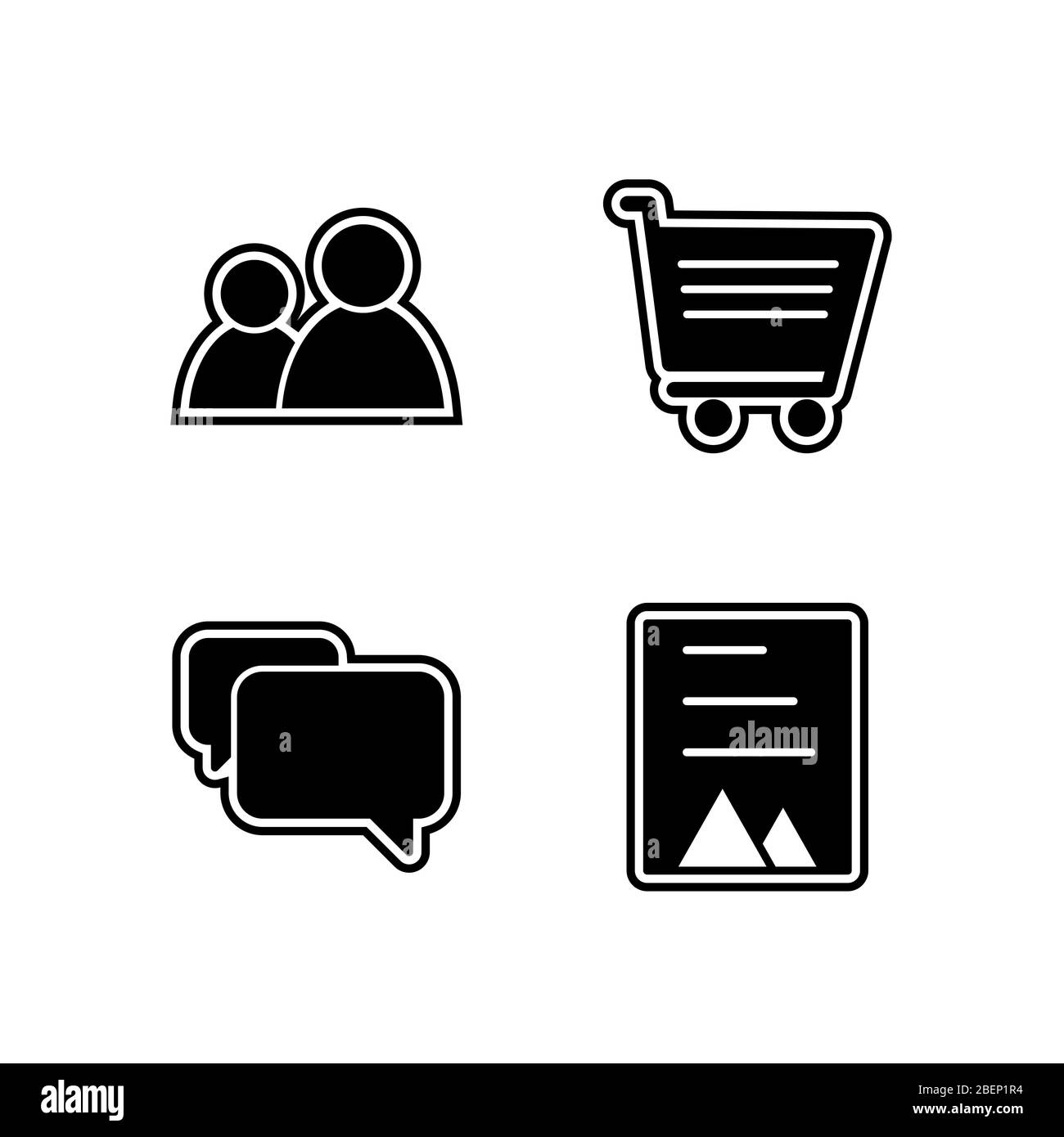 Icon Set Of Basic UI For Personal And Commercial Use Stock Photo - Alamy