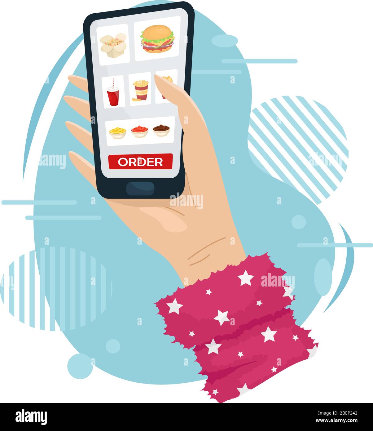 Mobile phone order Stock Vector Images - Alamy