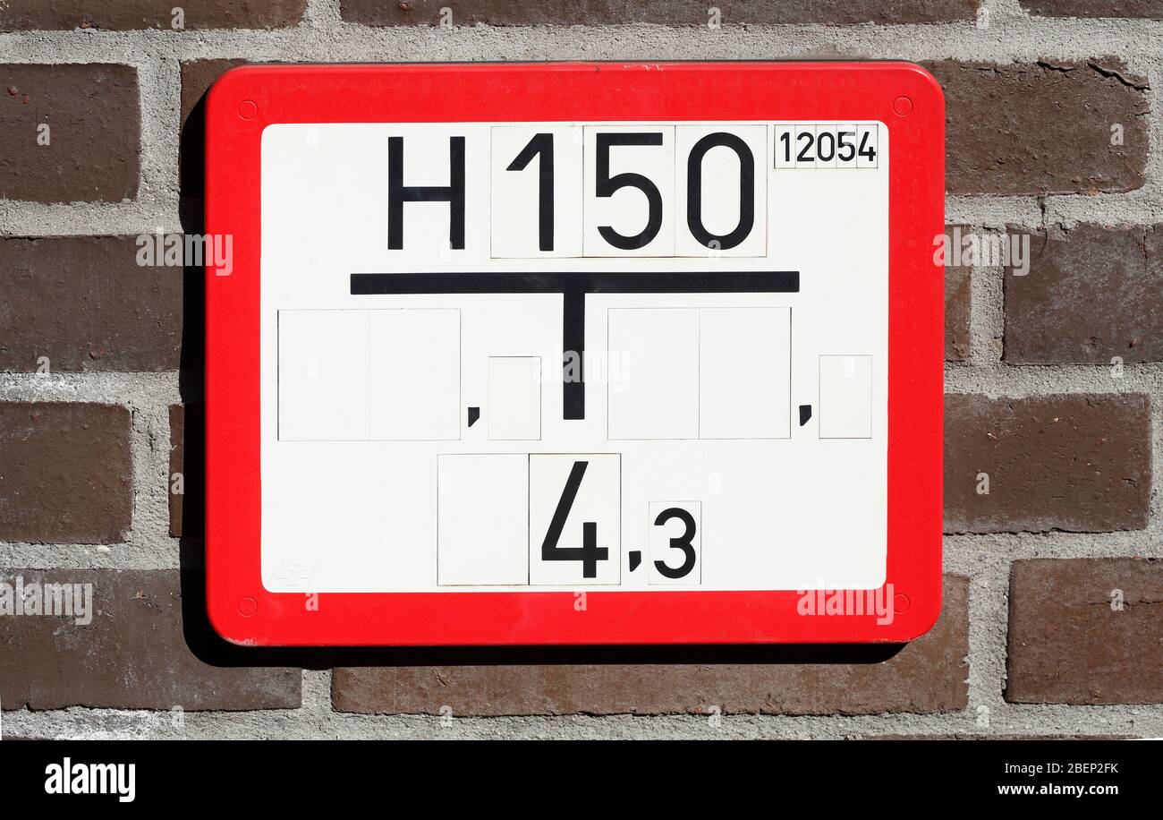 Fire hydrant sign, slide, slide sign, Germany, Europe Stock Photo - Alamy