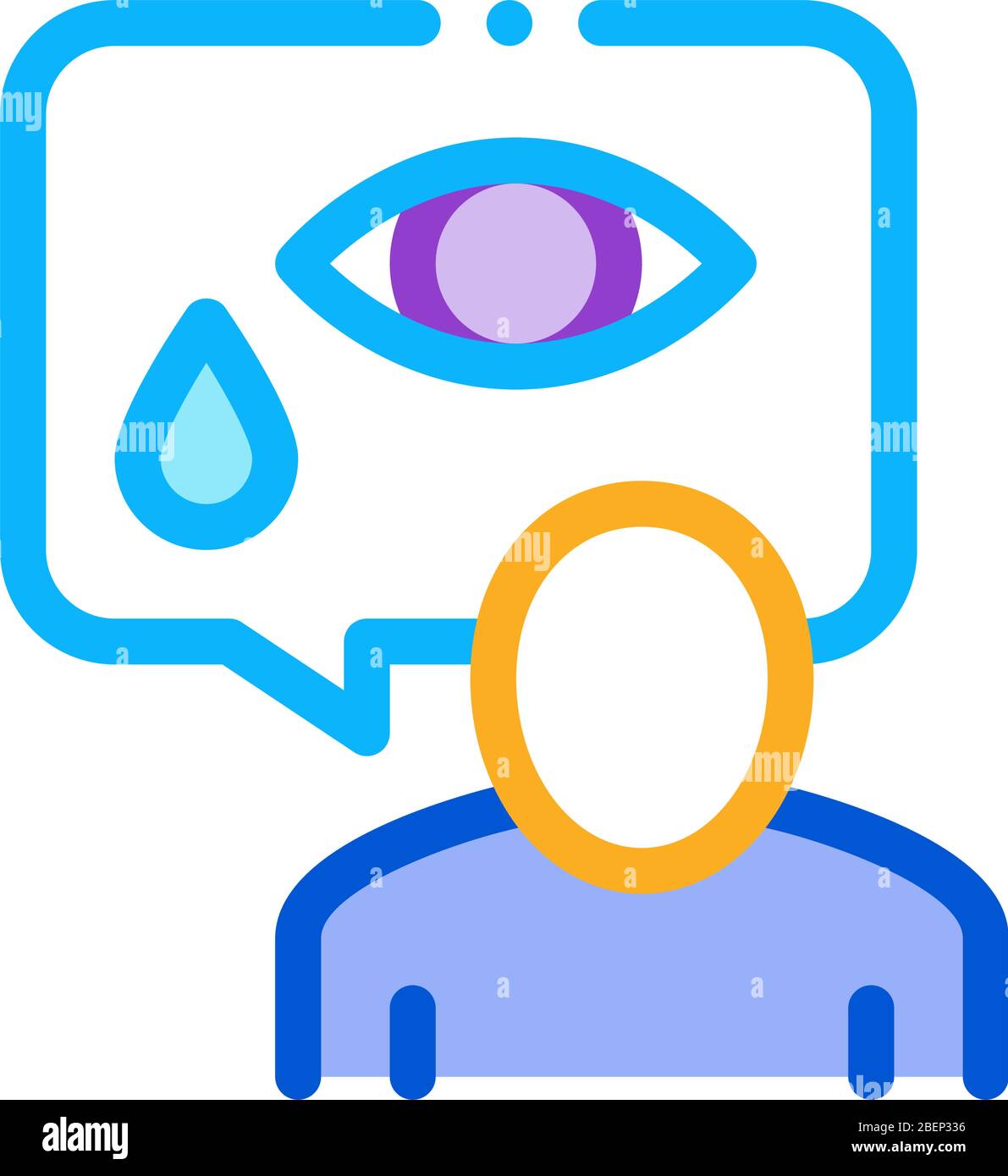 human tears icon vector outline illustration Stock Vector Image & Art ...