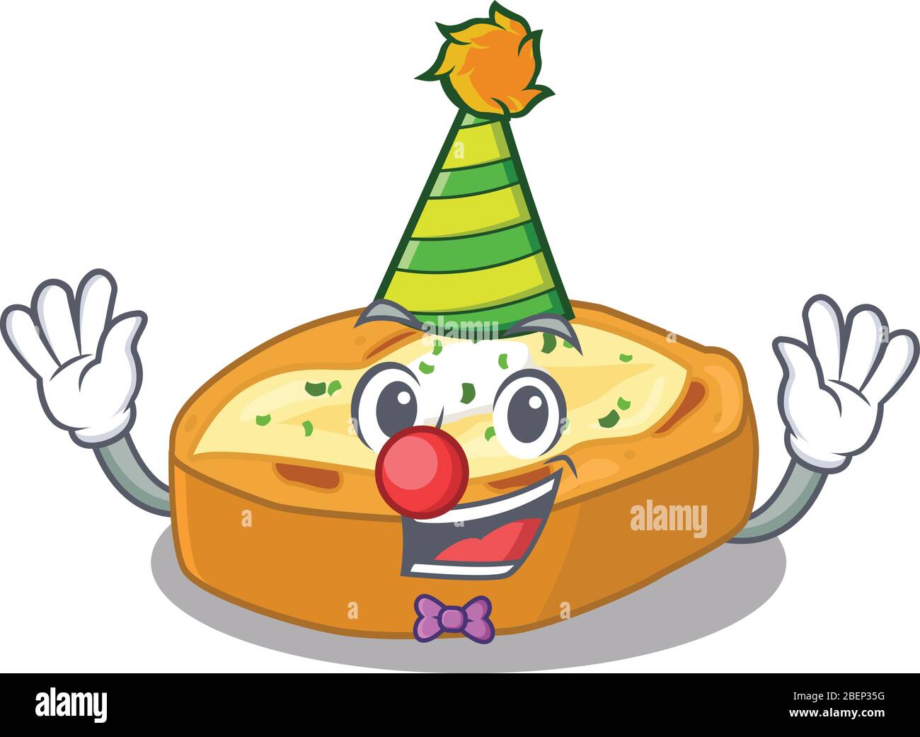 cartoon character design concept of cute clown baked potatoes Stock ...