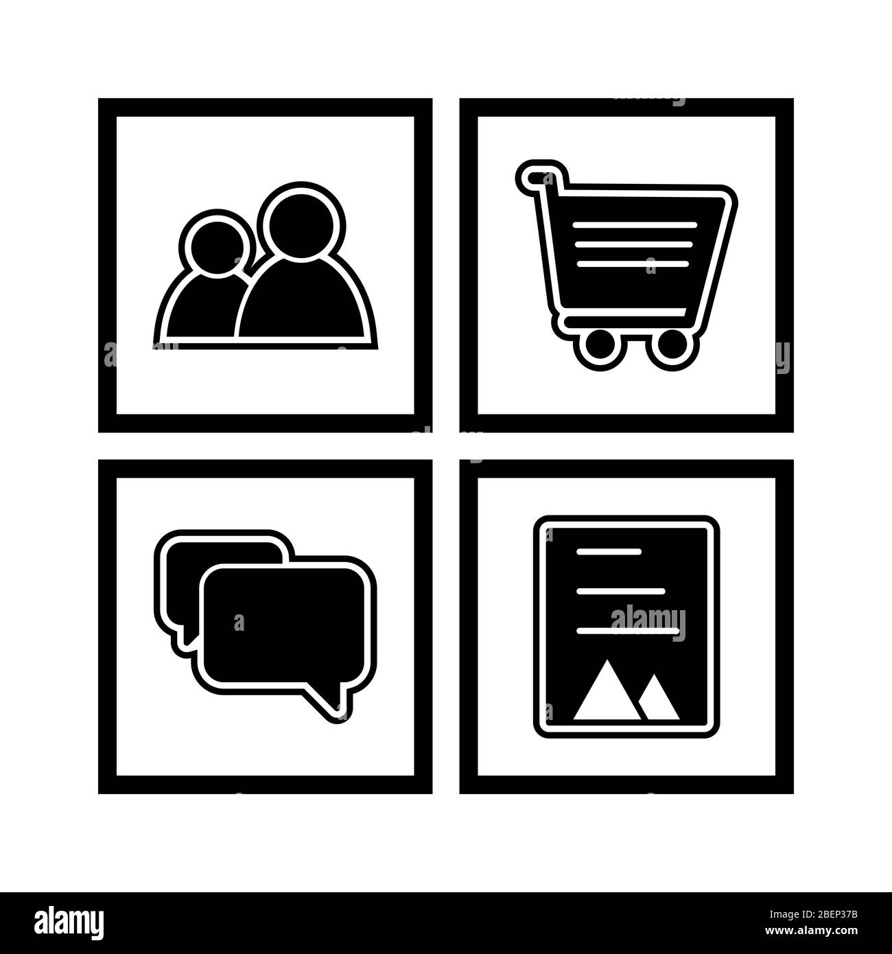 Icon Set Of Basic UI For Personal And Commercial Use Stock Photo - Alamy