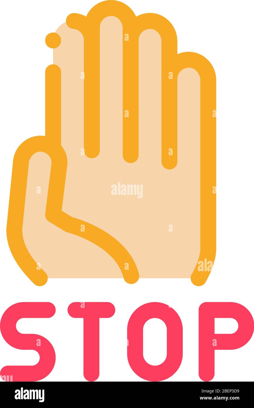 stop bullying icon vector outline illustration Stock Vector Image & Art ...