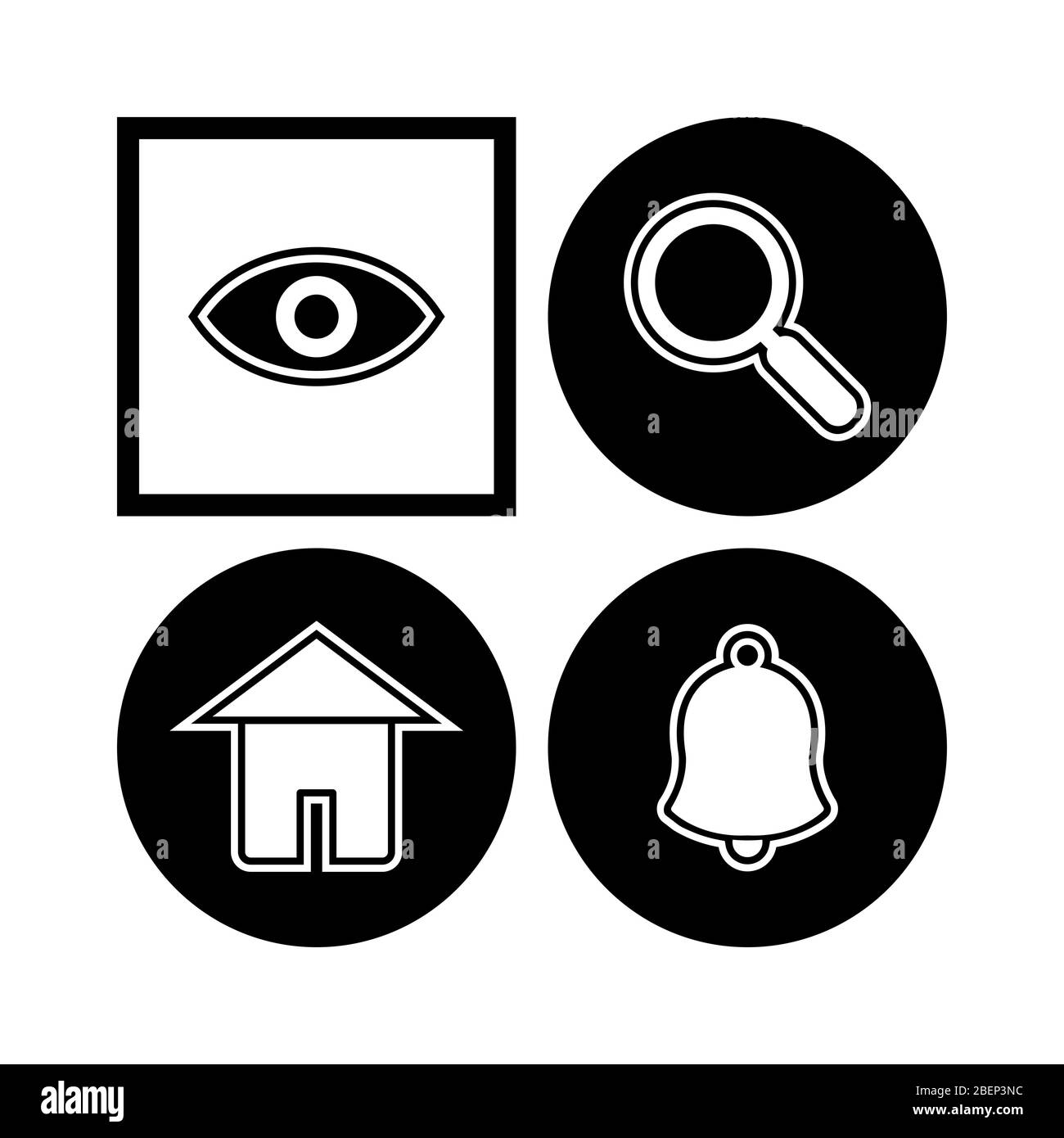 Icon Set Of Basic UI For Personal And Commercial Use Stock Photo - Alamy