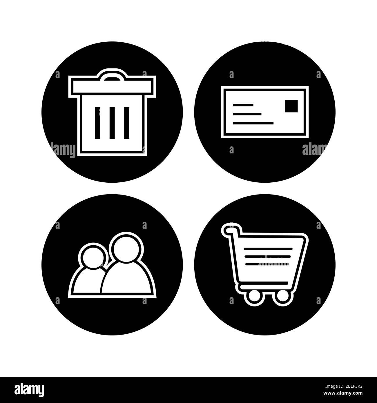 Icon Set Of Basic UI For Personal And Commercial Use Stock Photo - Alamy