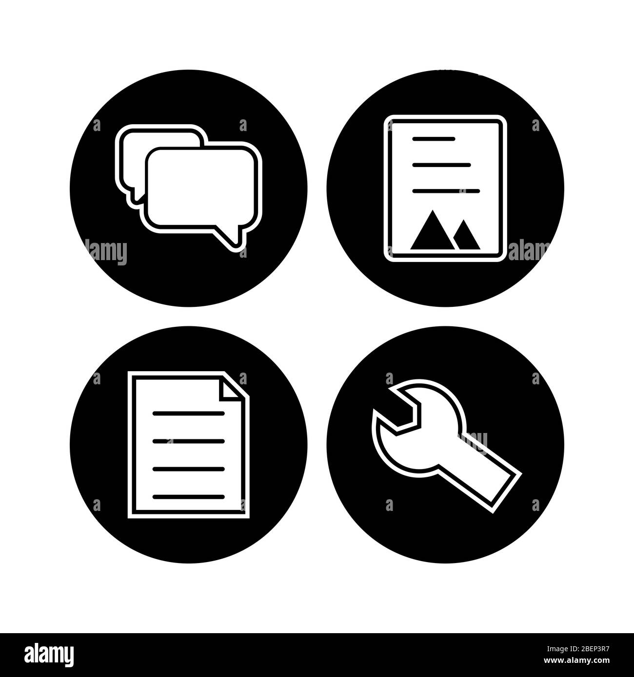Icon Set Of Basic UI For Personal And Commercial Use Stock Photo - Alamy