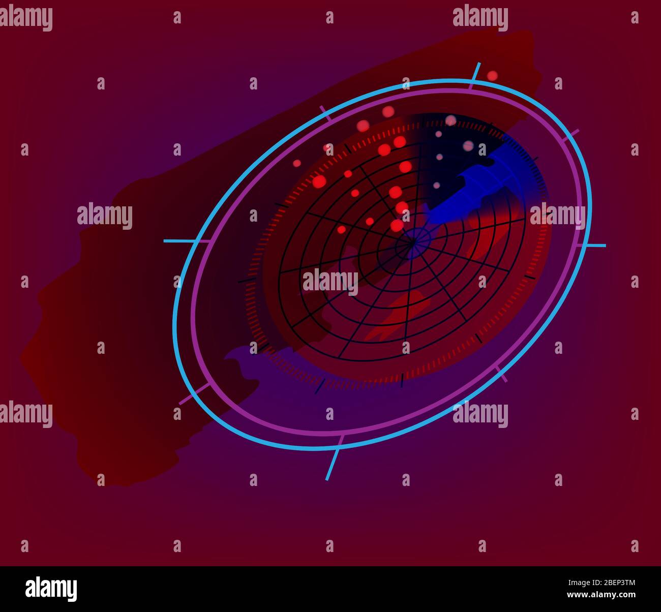 Rada scan see many thing in sea Stock Vector Image & Art - Alamy