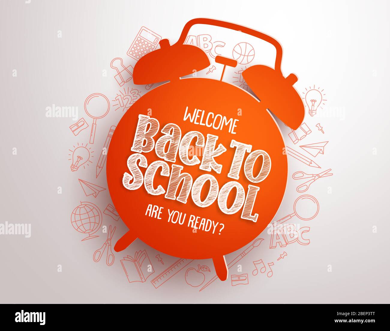 Alarm clock paper text Stock Vector Images - Alamy