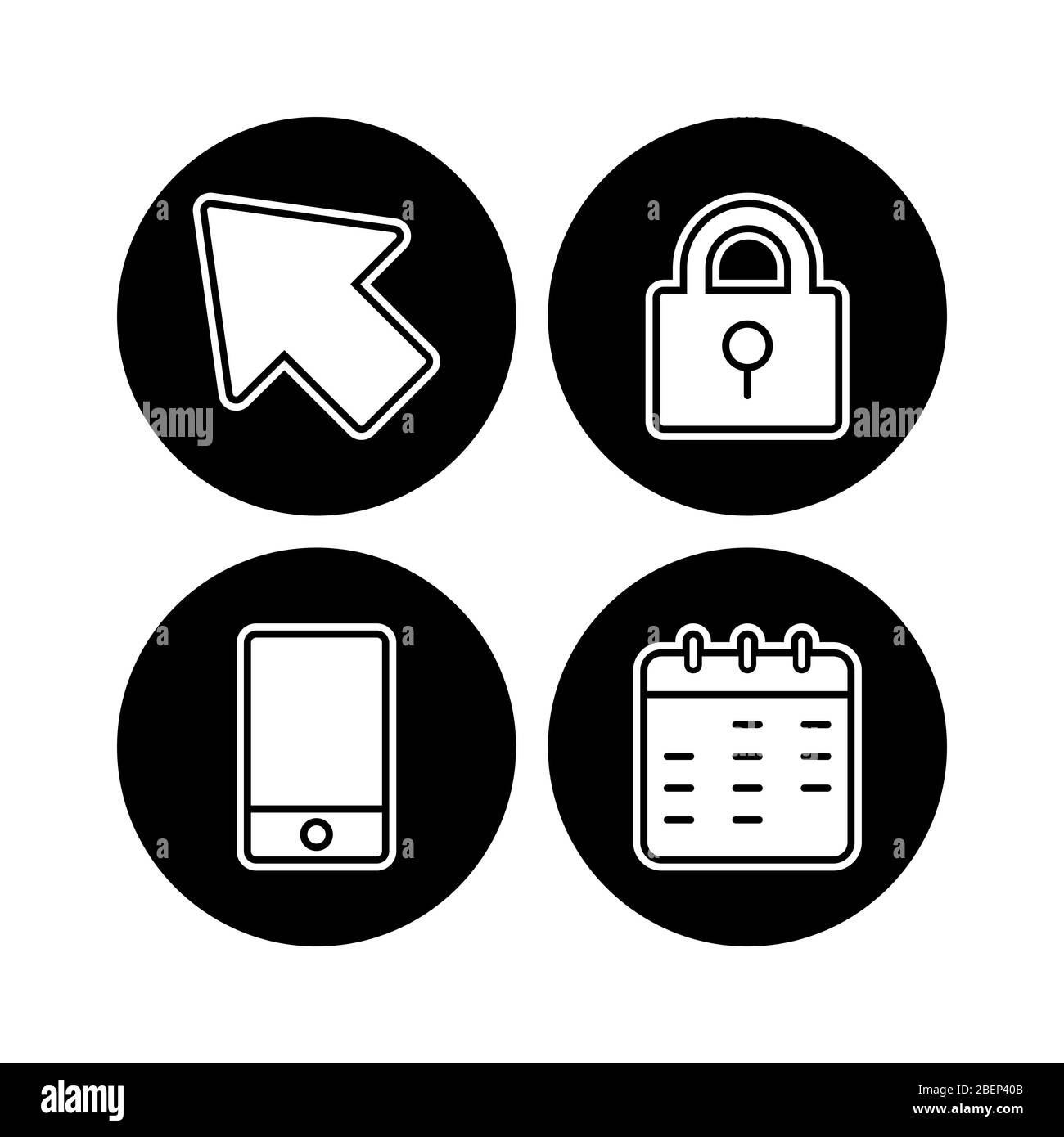 Icon Set Of Basic UI For Personal And Commercial Use Stock Photo - Alamy