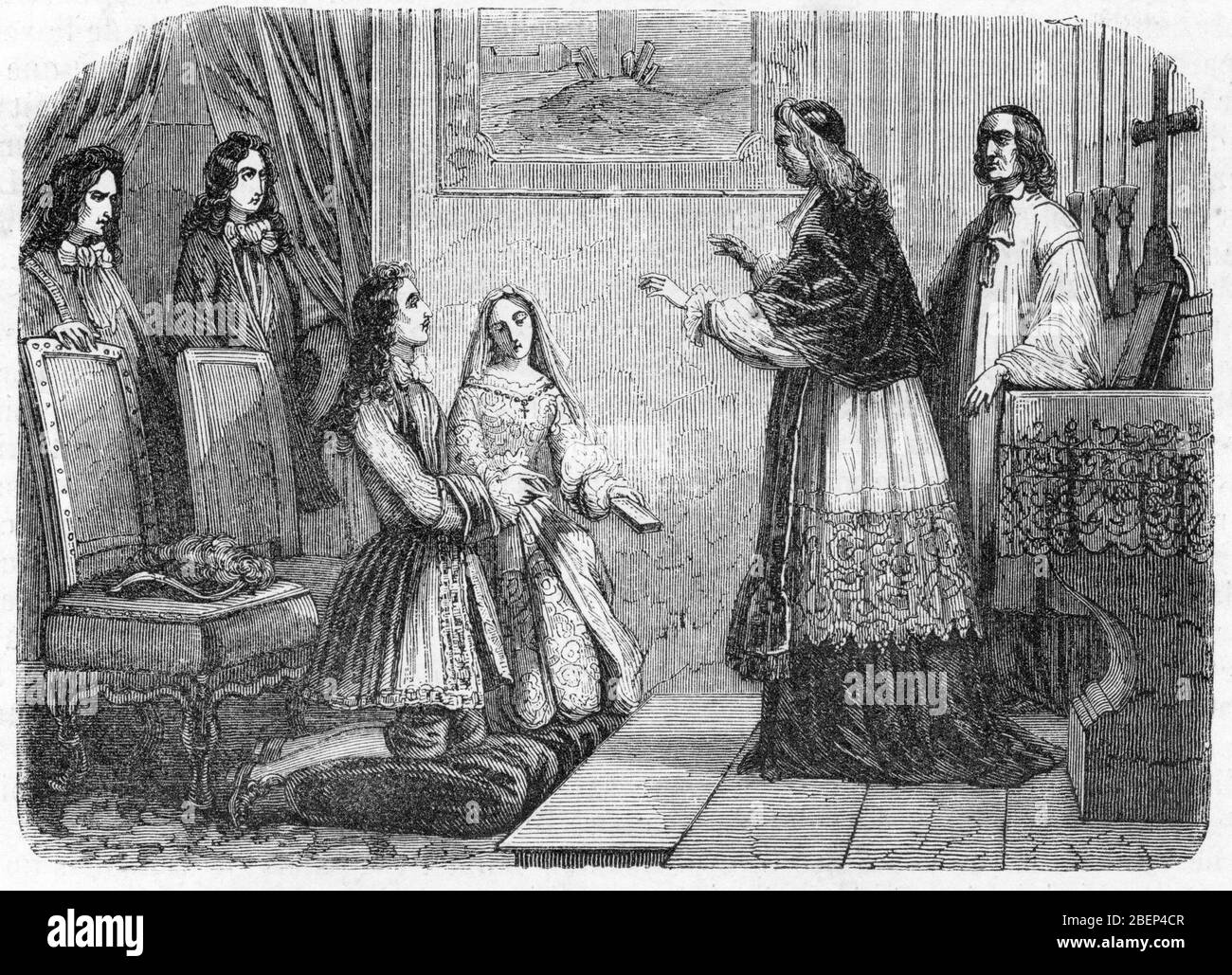 Louis XIV marries Francoise d'Aubigne, Marquise de Maintenon (winter ...