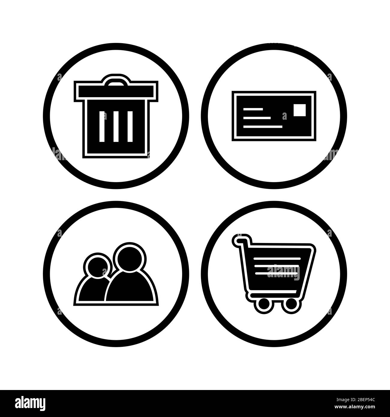 Icon Set Of Basic UI For Personal And Commercial Use Stock Photo - Alamy
