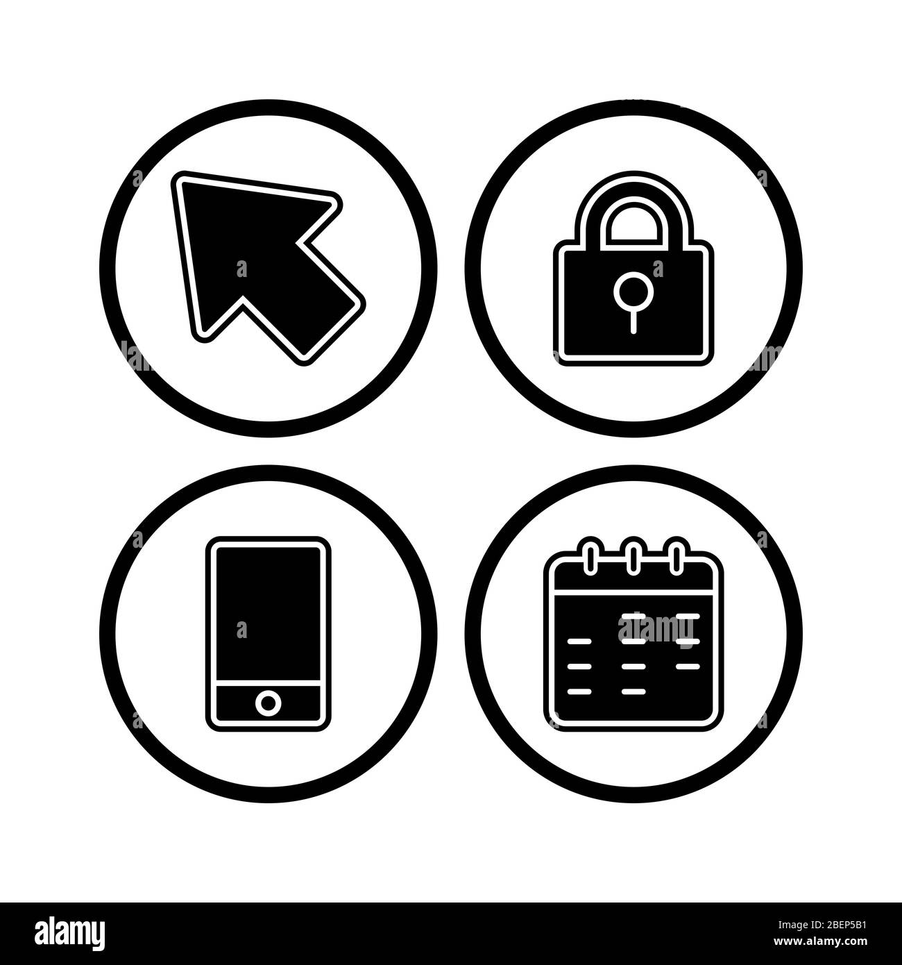 Icon Set Of Basic UI For Personal And Commercial Use Stock Photo - Alamy