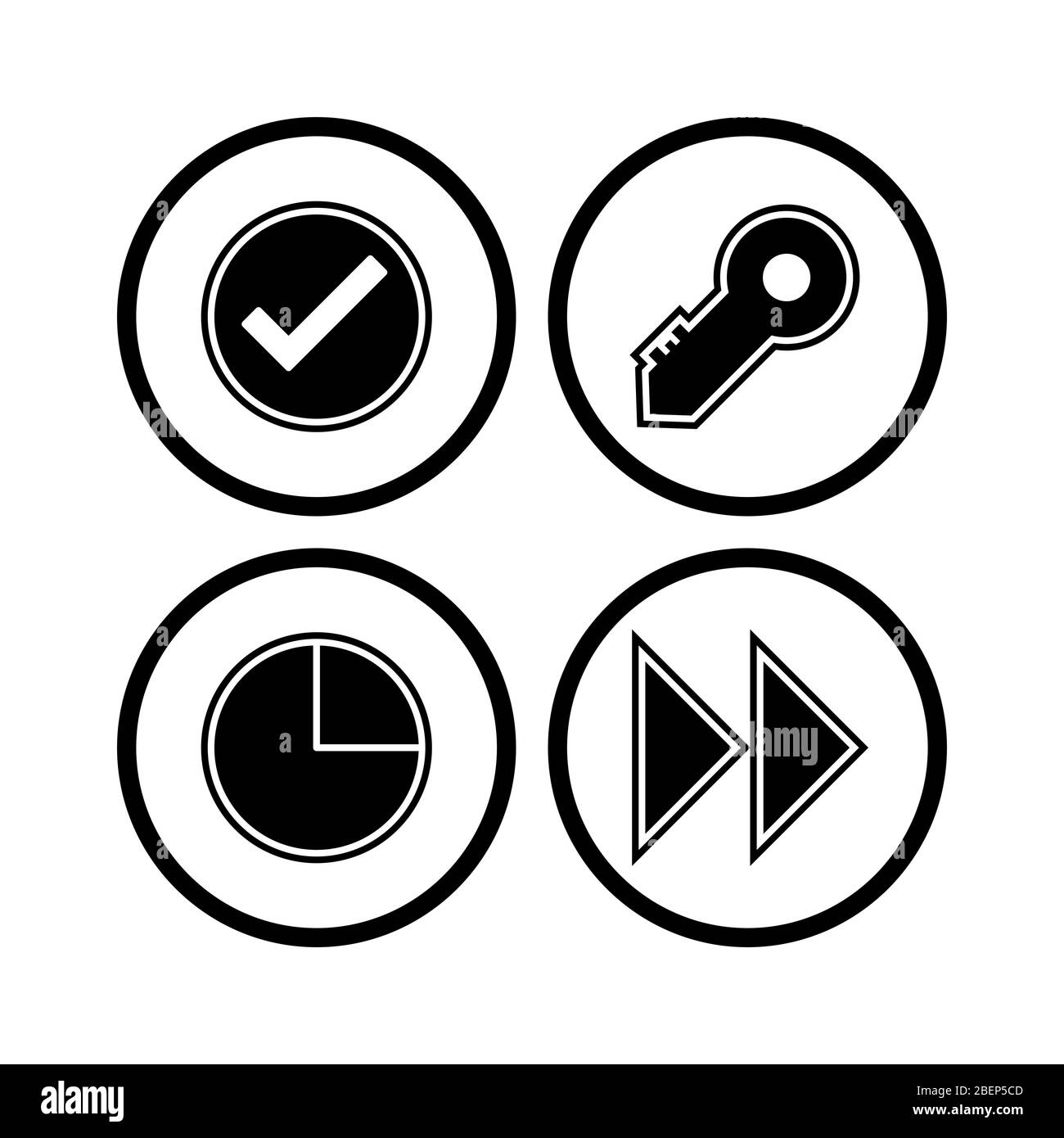Icon Set Of Basic UI For Personal And Commercial Use Stock Photo - Alamy